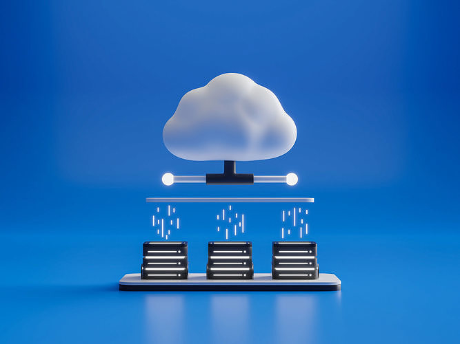 Cloud storage 3D model | CGTrader