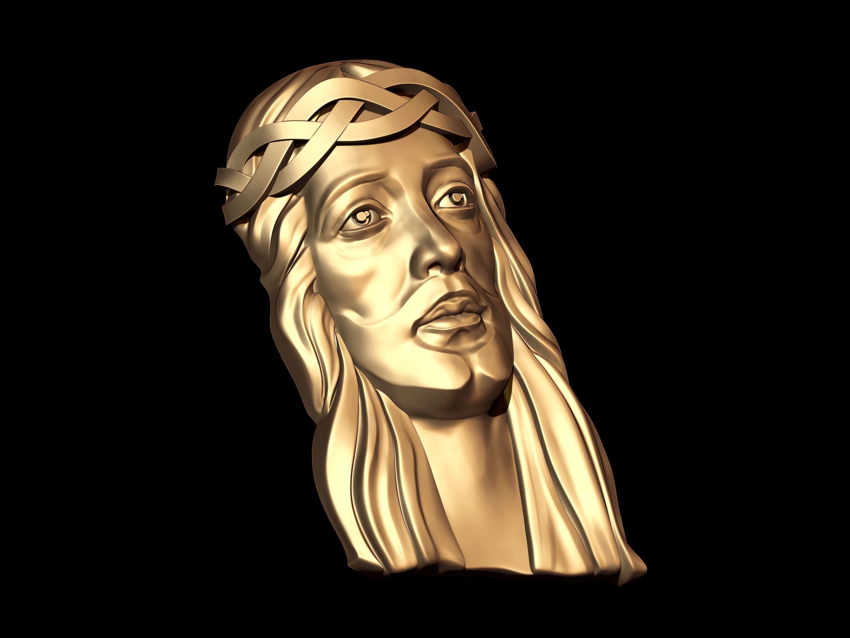 Jesus Christ head 3D model 3D printable | CGTrader