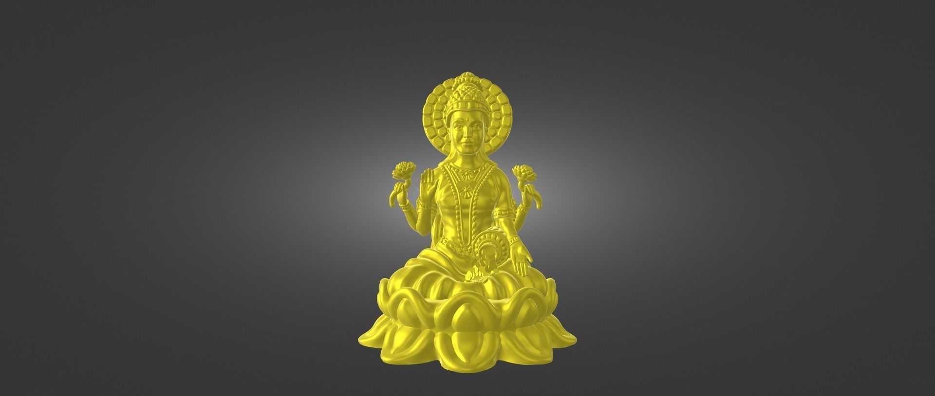 Ready Printable file of Goddess Laxmi 3D model 3D printable | CGTrader