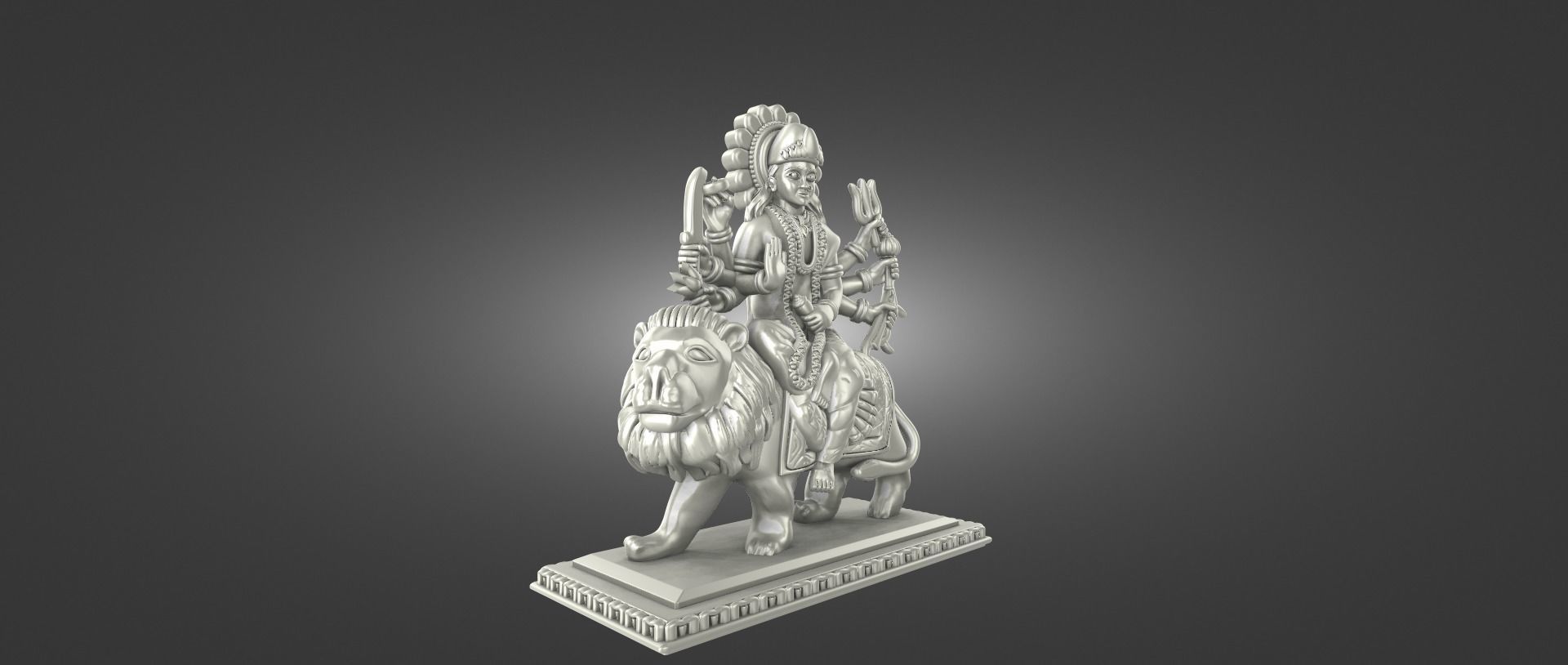 60 MM Indian Goddess Amba Mataji ready printable file 3D model 3D ...