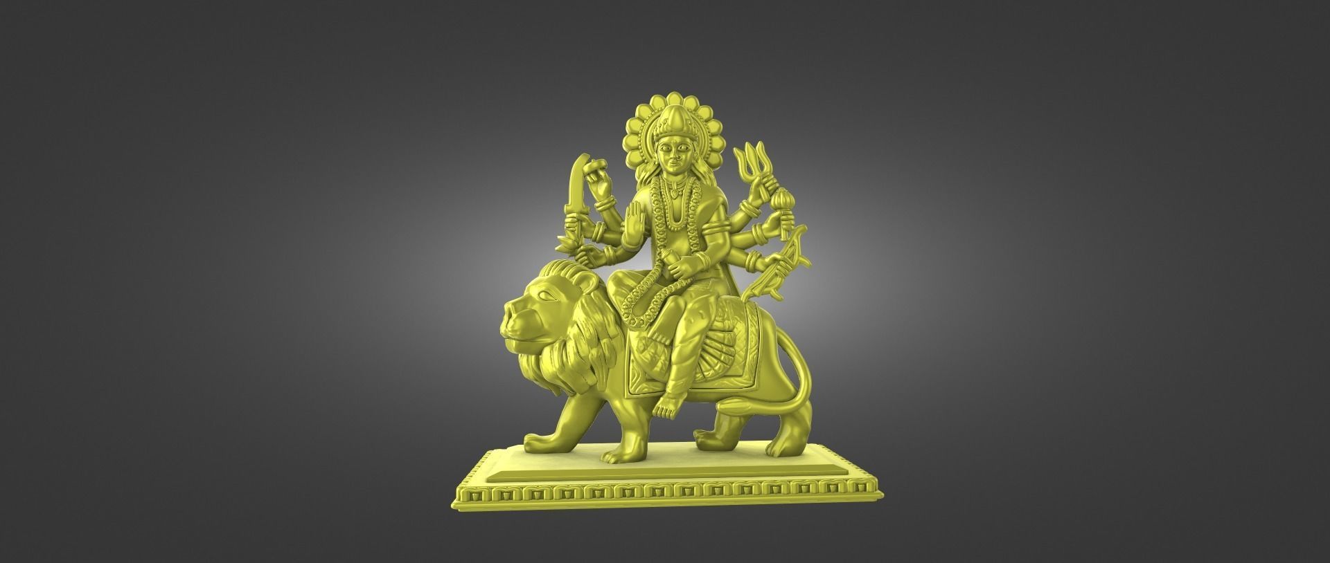 60 MM Indian Goddess Amba Mataji ready printable file 3D model 3D ...