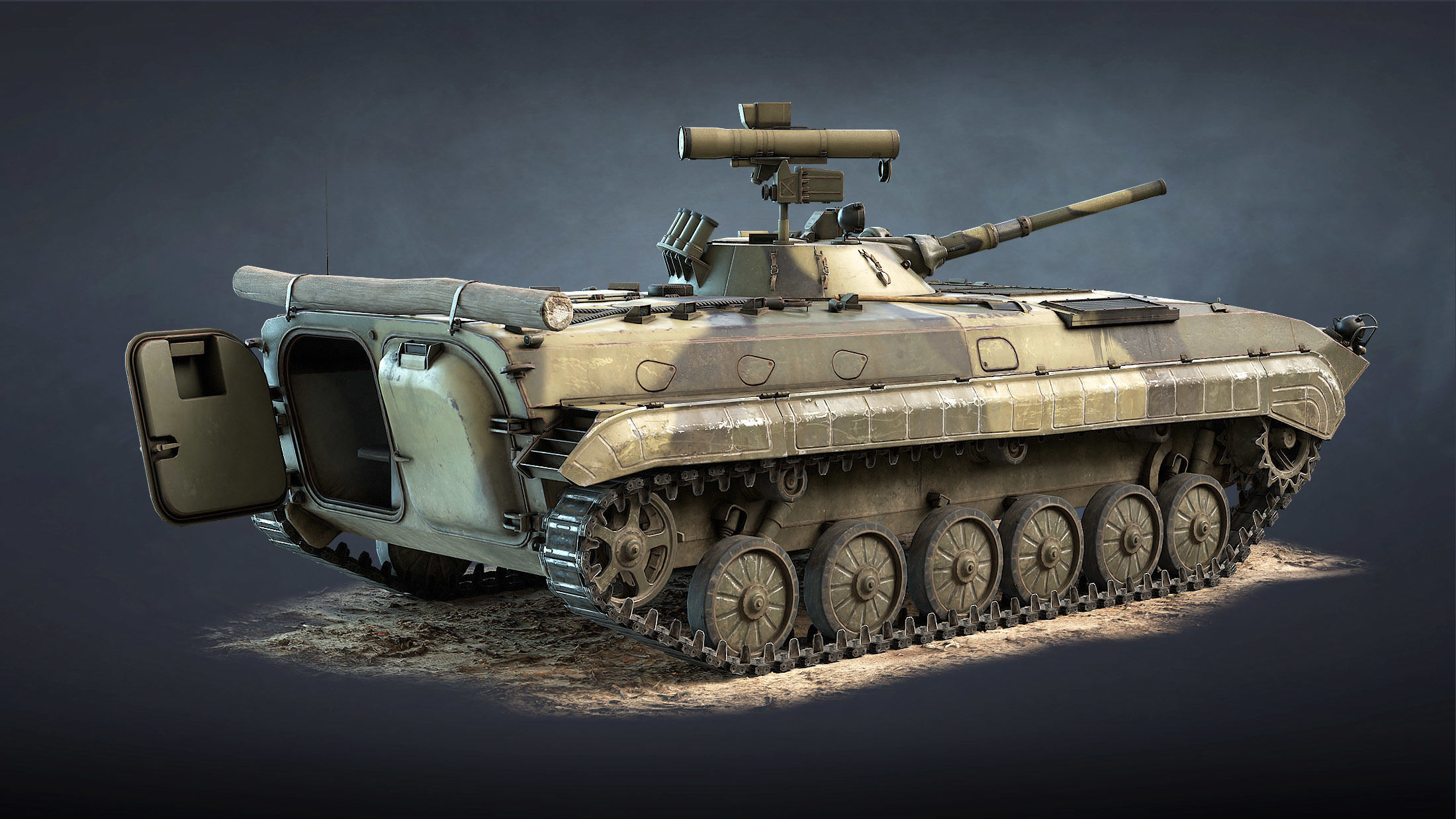 3D model BMP-1 and BMP-1P VR / AR / low-poly | CGTrader