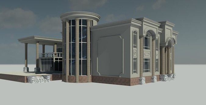 Classic villa 3D model | CGTrader