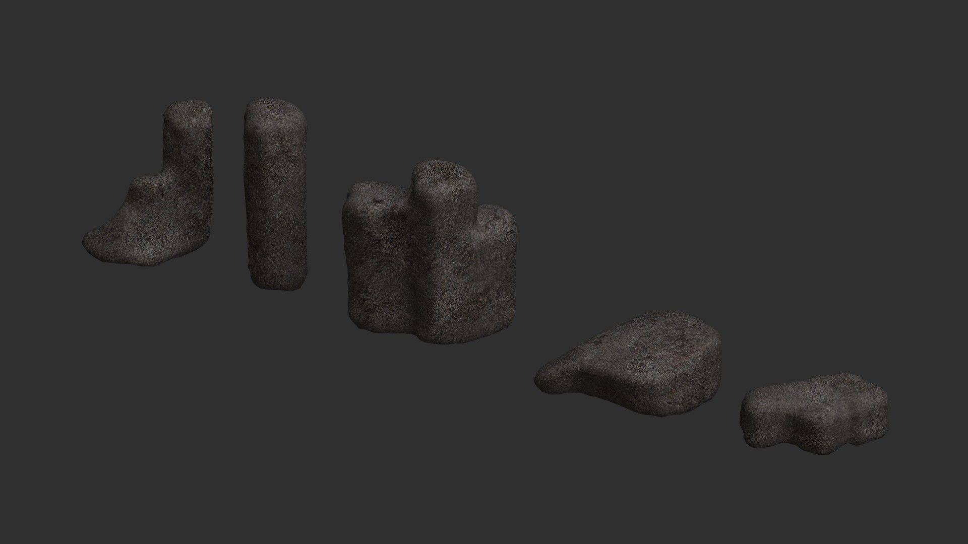 Rock Set 01 - Base free VR / AR / low-poly 3D model | CGTrader