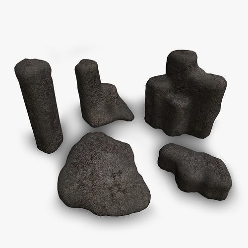 Rock Set 01 - Base free VR / AR / low-poly 3D model | CGTrader