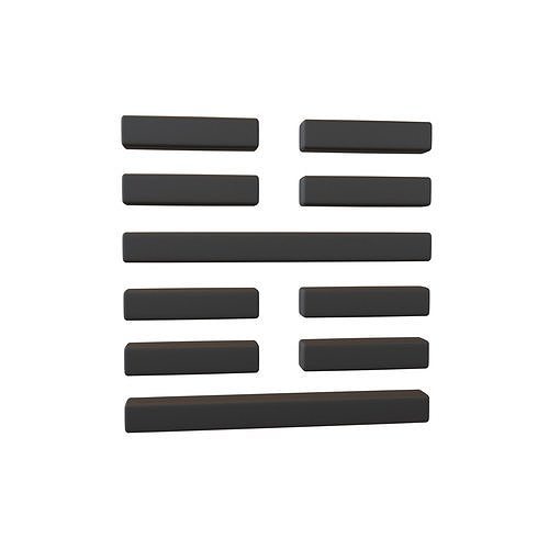 3D model I Ching Hexagrams 51 zhen v1 001 VR / AR / low-poly | CGTrader