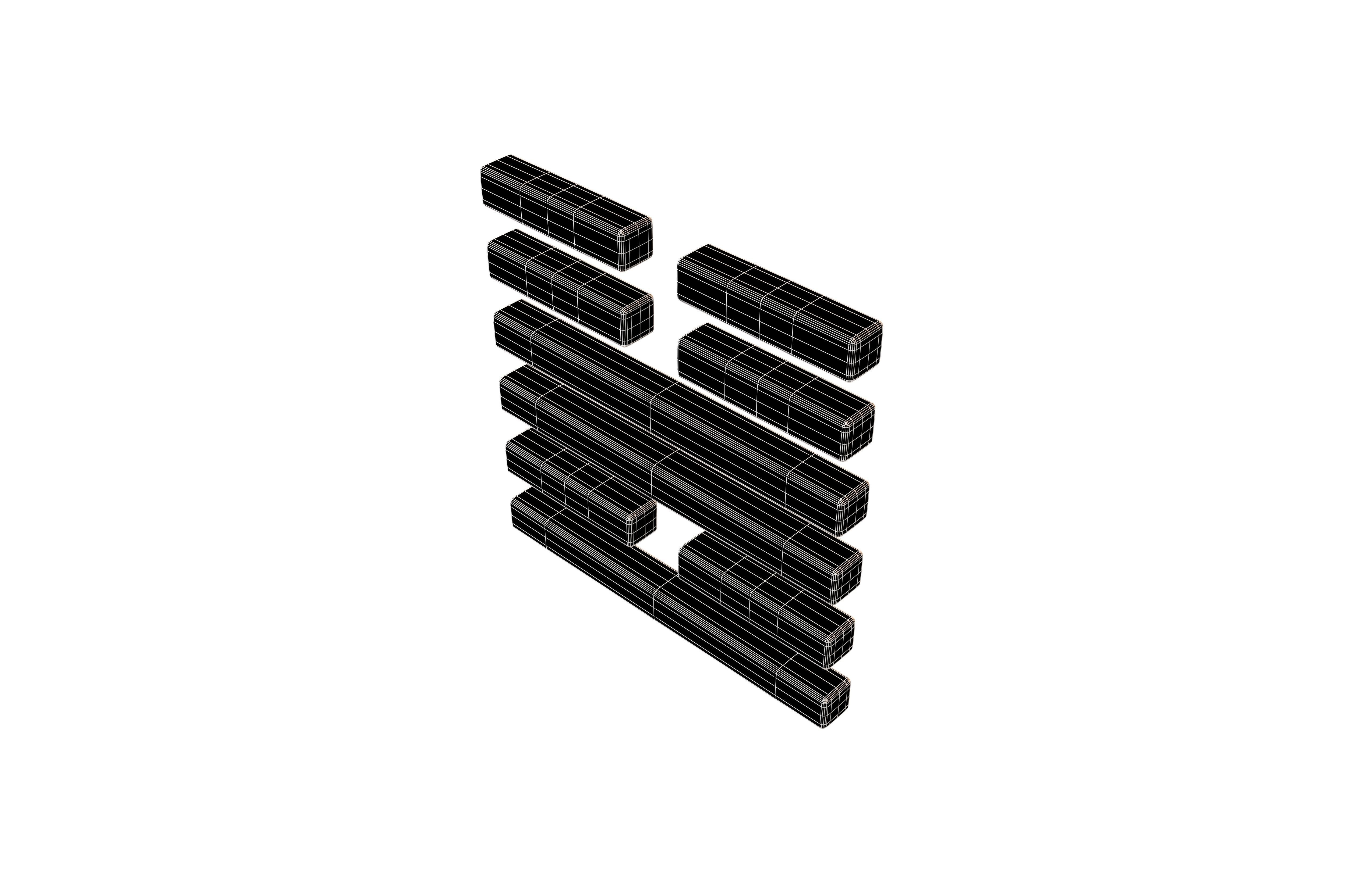 3D model I Ching Hexagrams 55 feng v1 001 VR / AR / low-poly | CGTrader