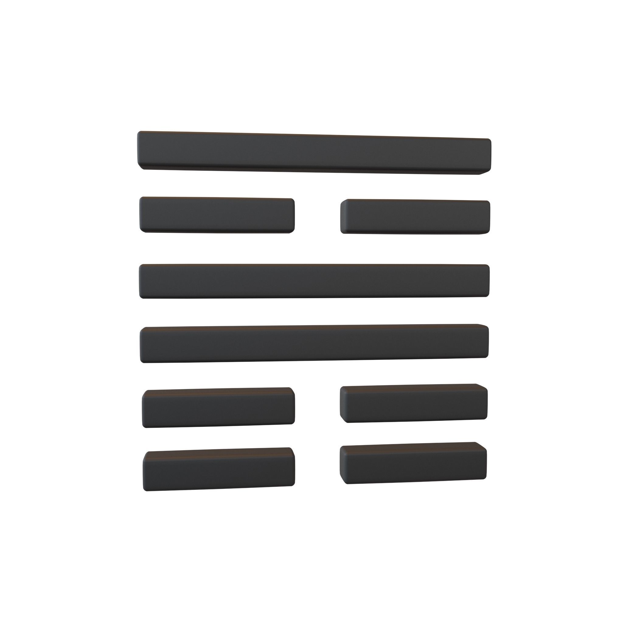 3D model I Ching Hexagrams 56 lu v1 001 VR / AR / low-poly | CGTrader