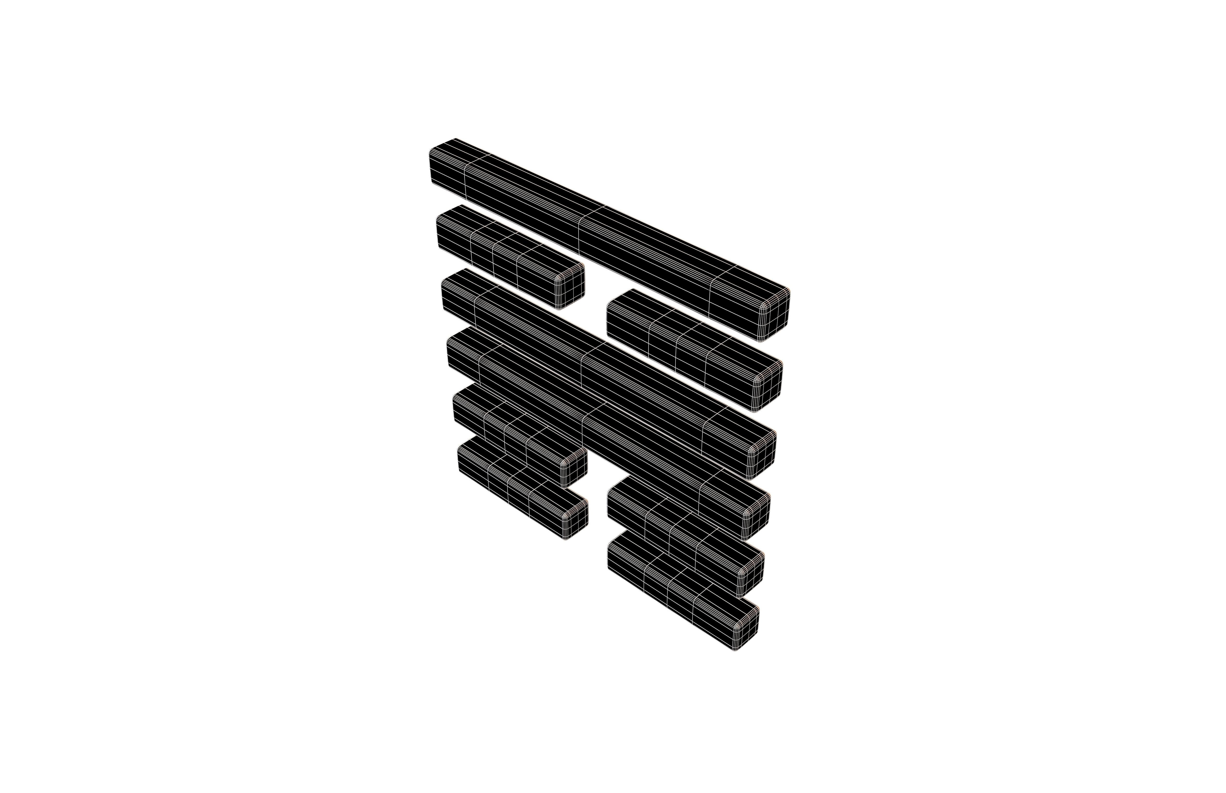 3D model I Ching Hexagrams 56 lu v1 001 VR / AR / low-poly | CGTrader