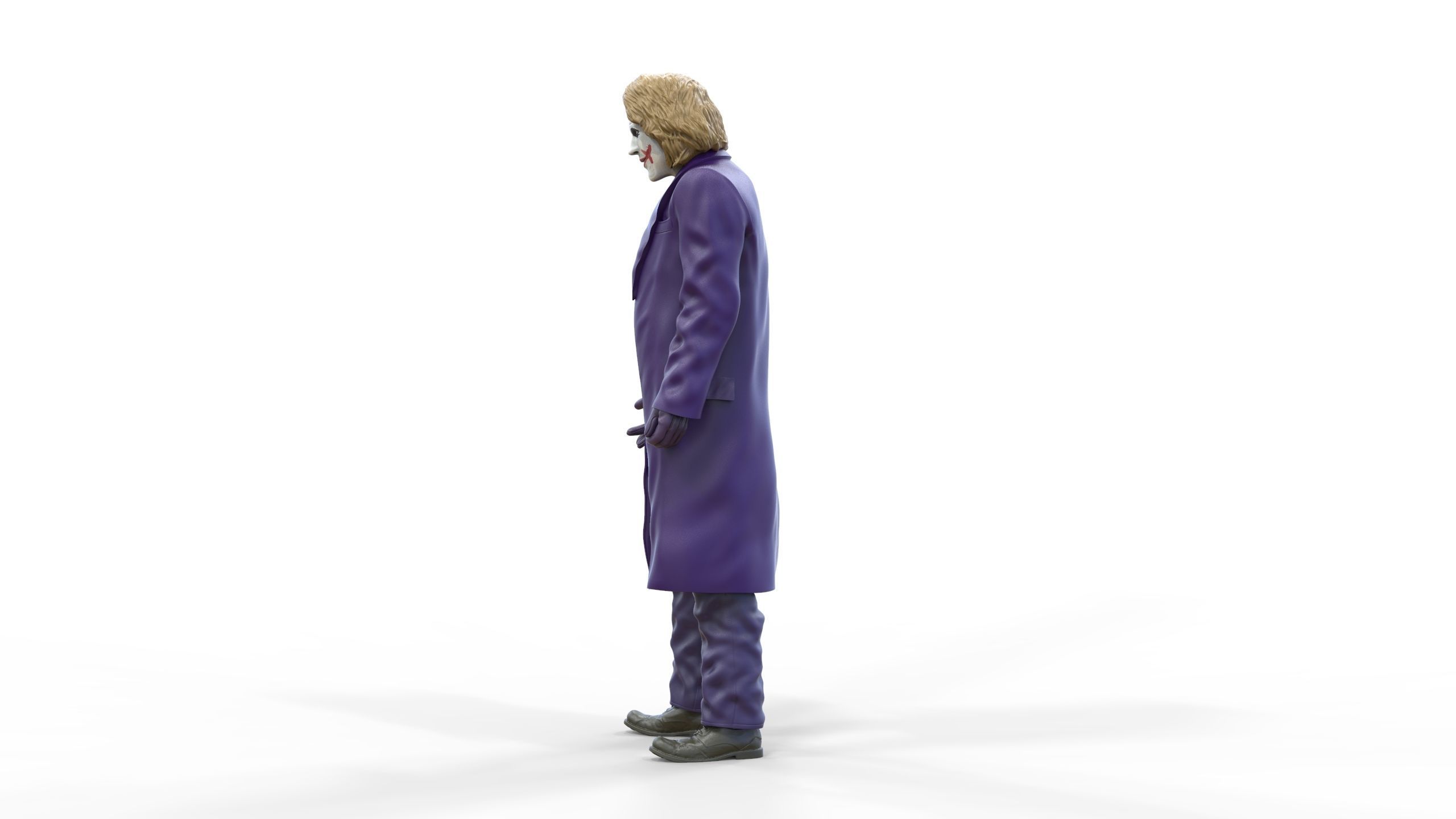 Joker The Dark Knight Heath Ledger 3D model 3D printable | CGTrader