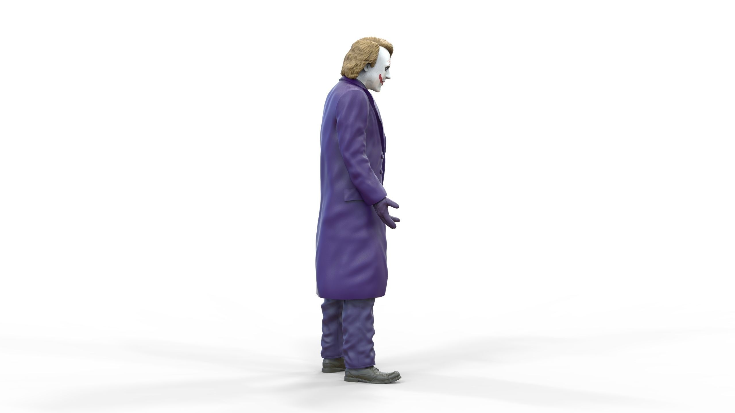 Joker The Dark Knight Heath Ledger 3D model 3D printable | CGTrader