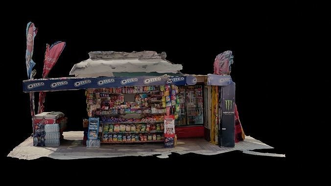 Kiosk free 3D model | CGTrader