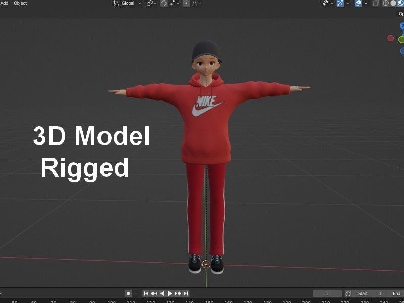 3D model Cartoon boy Rubin Vrchat VR / AR / low-poly | CGTrader