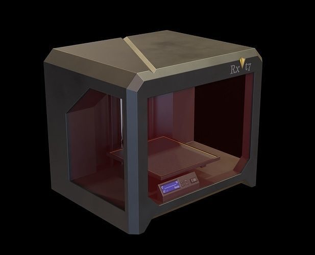 3D model Enclosed 3D Printer Fdm filament lowpoly gameready 3d model VR / AR / low-poly | CGTrader