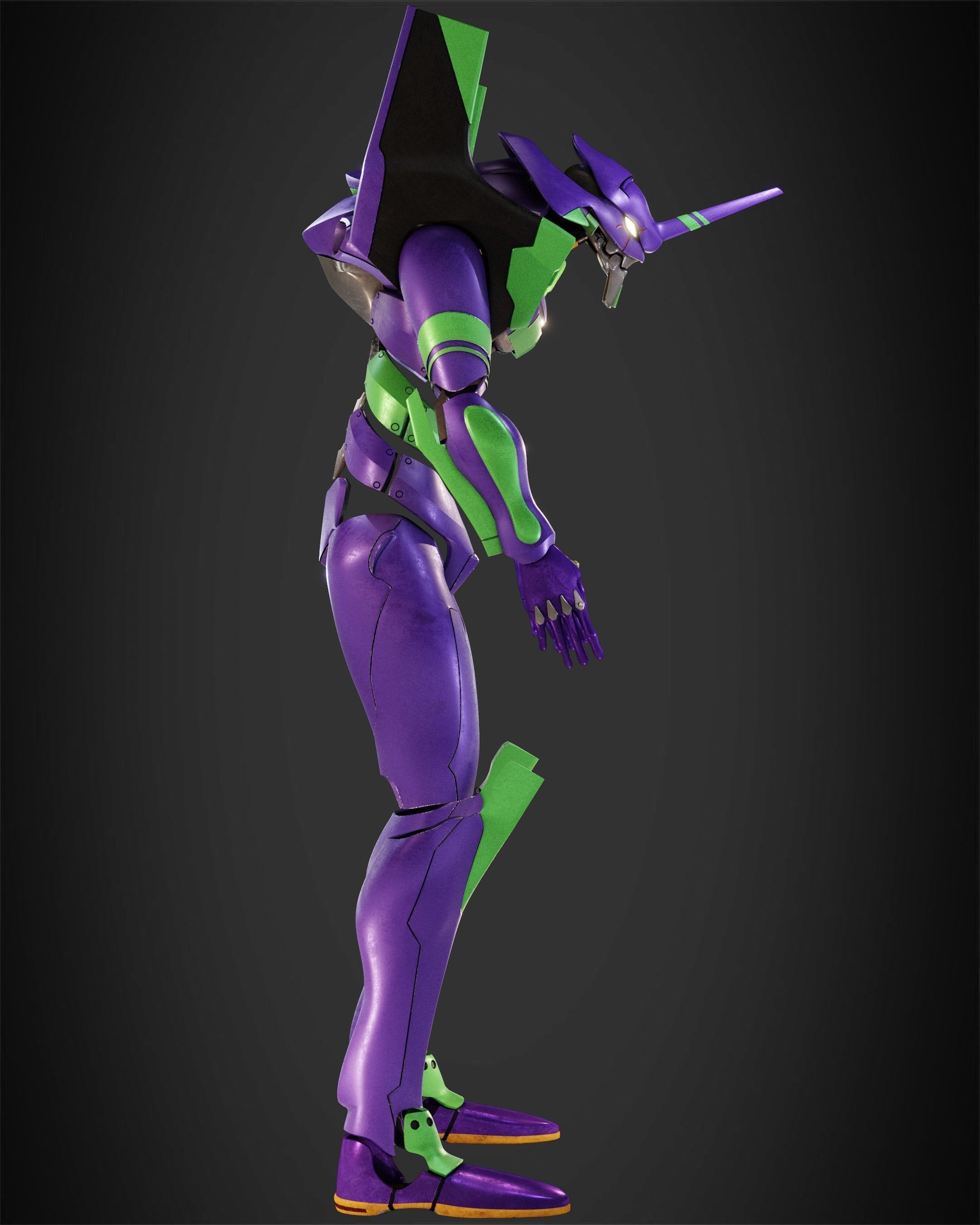Evangelion EVA-01 Full Armor for Cosplay 3D model 3D printable | CGTrader