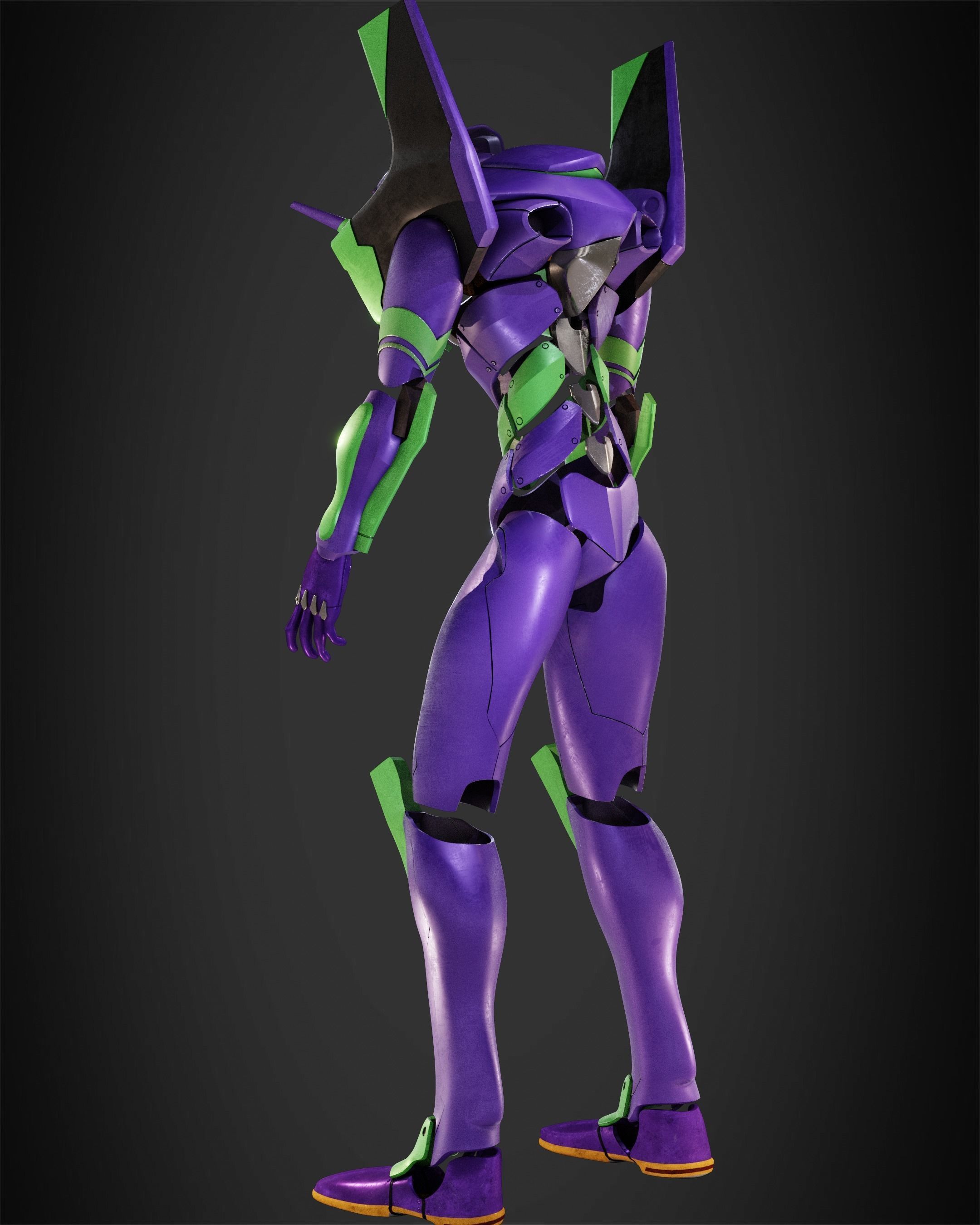 Evangelion EVA-01 Full Armor for Cosplay 3D model 3D printable | CGTrader