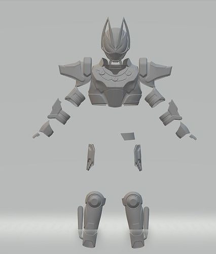 Kamen rider geats full model cosplay wearable 3D model 3D printable ...