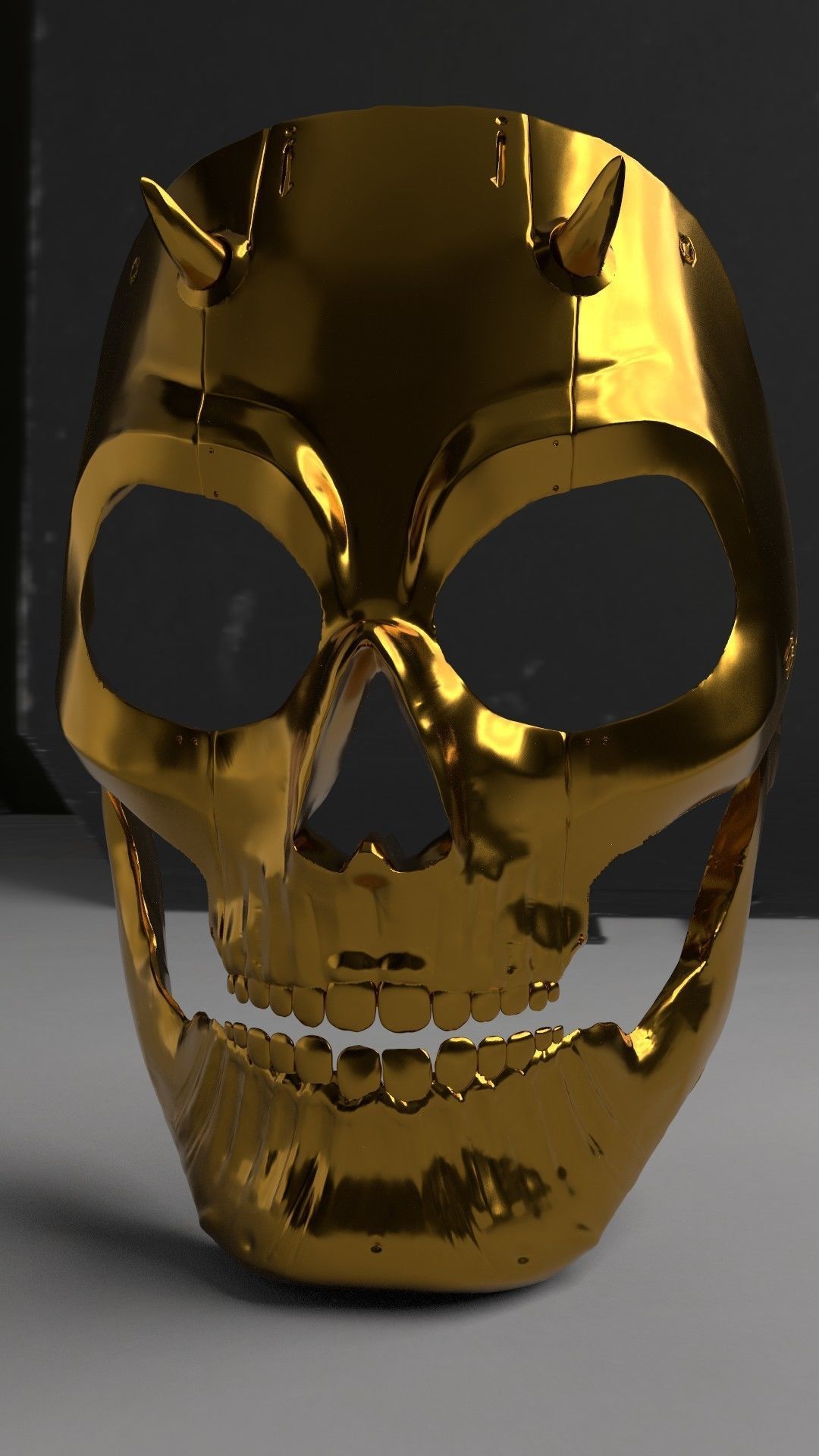 Golden Skull Mask CALL OF DUTY Modern Warfare 2 3D model 3D printable ...