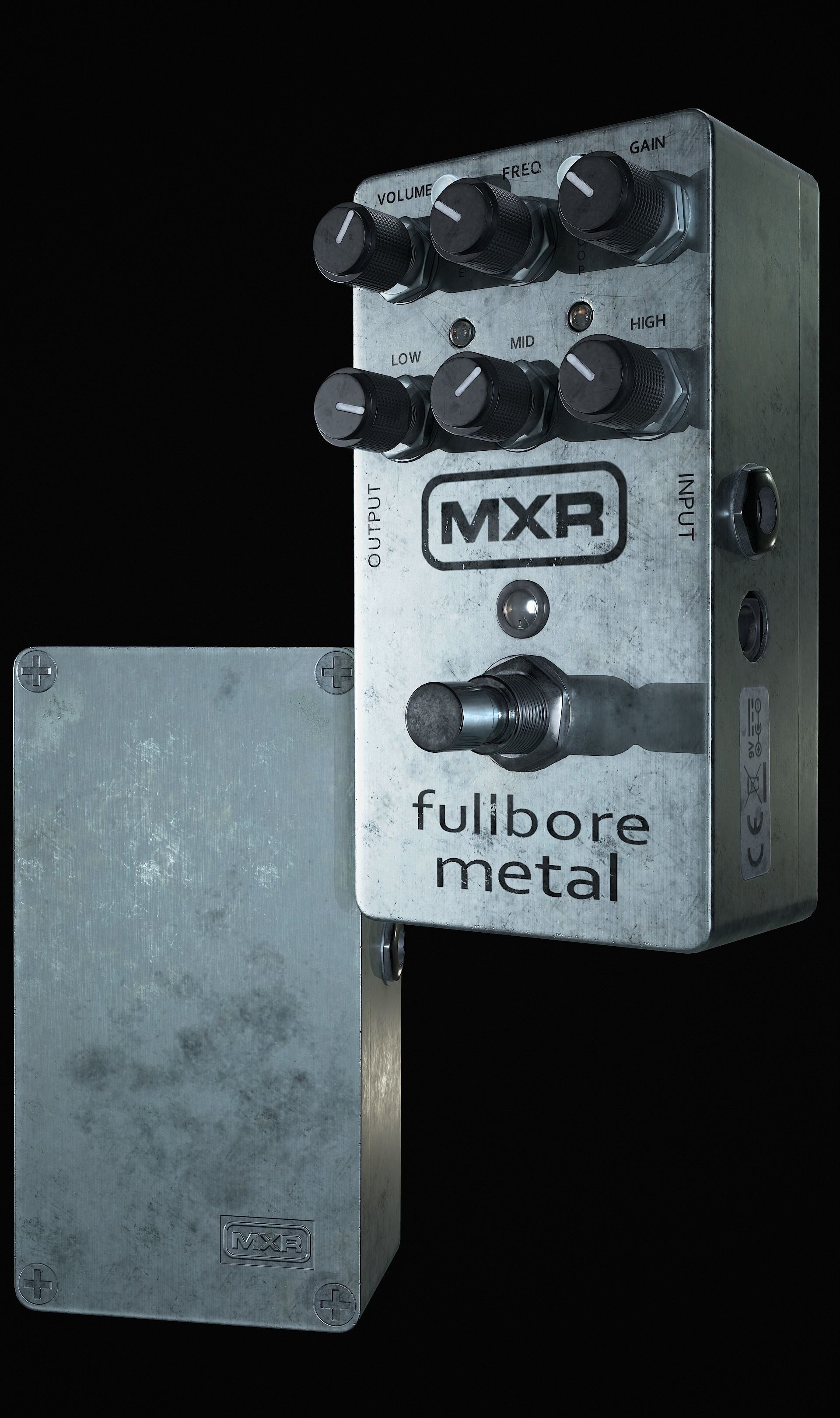 3D model guitar effects pedal Dunlop MXR M116 fullbore metal distortion ...