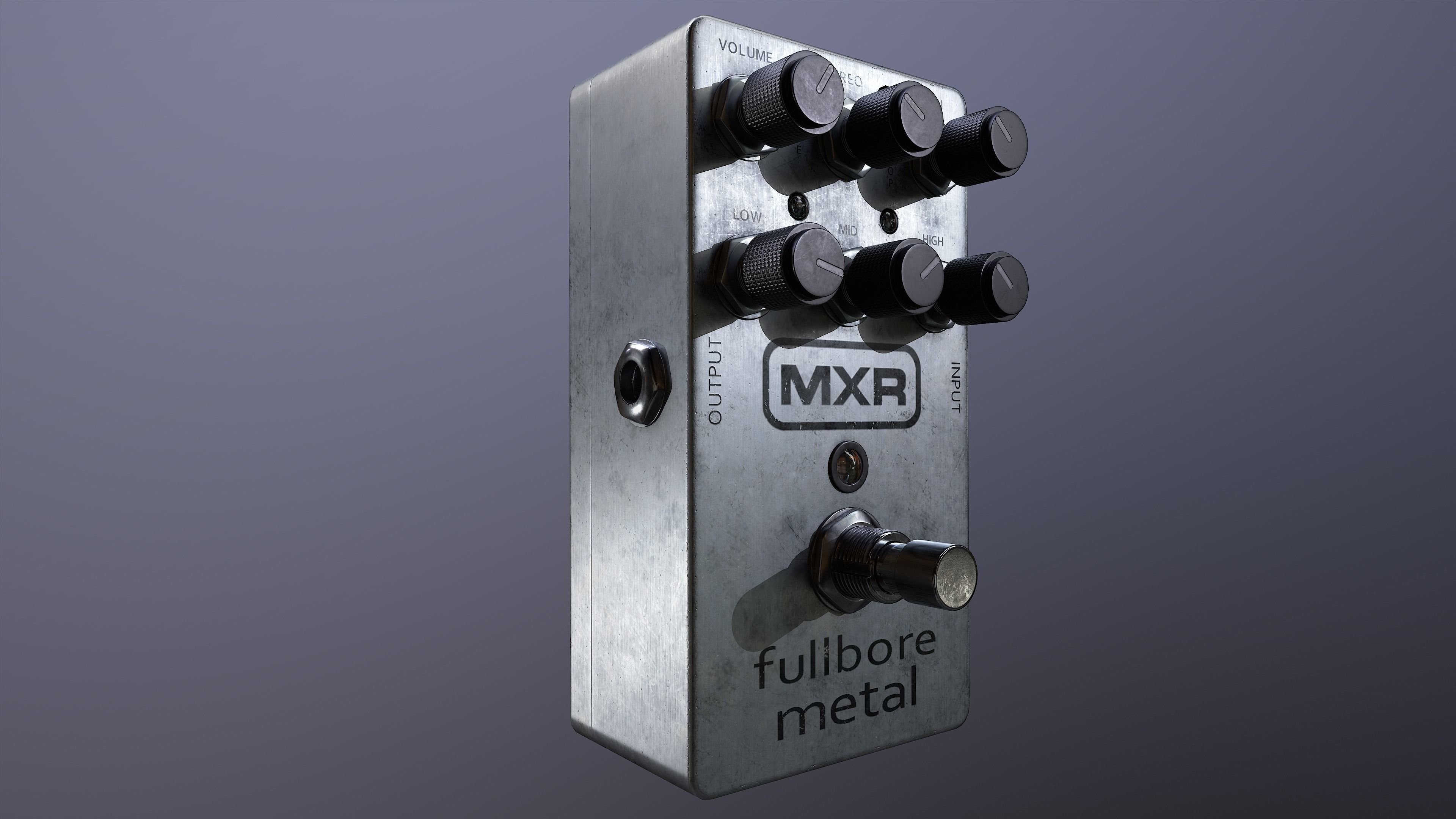 3D model guitar effects pedal Dunlop MXR M116 fullbore metal distortion ...