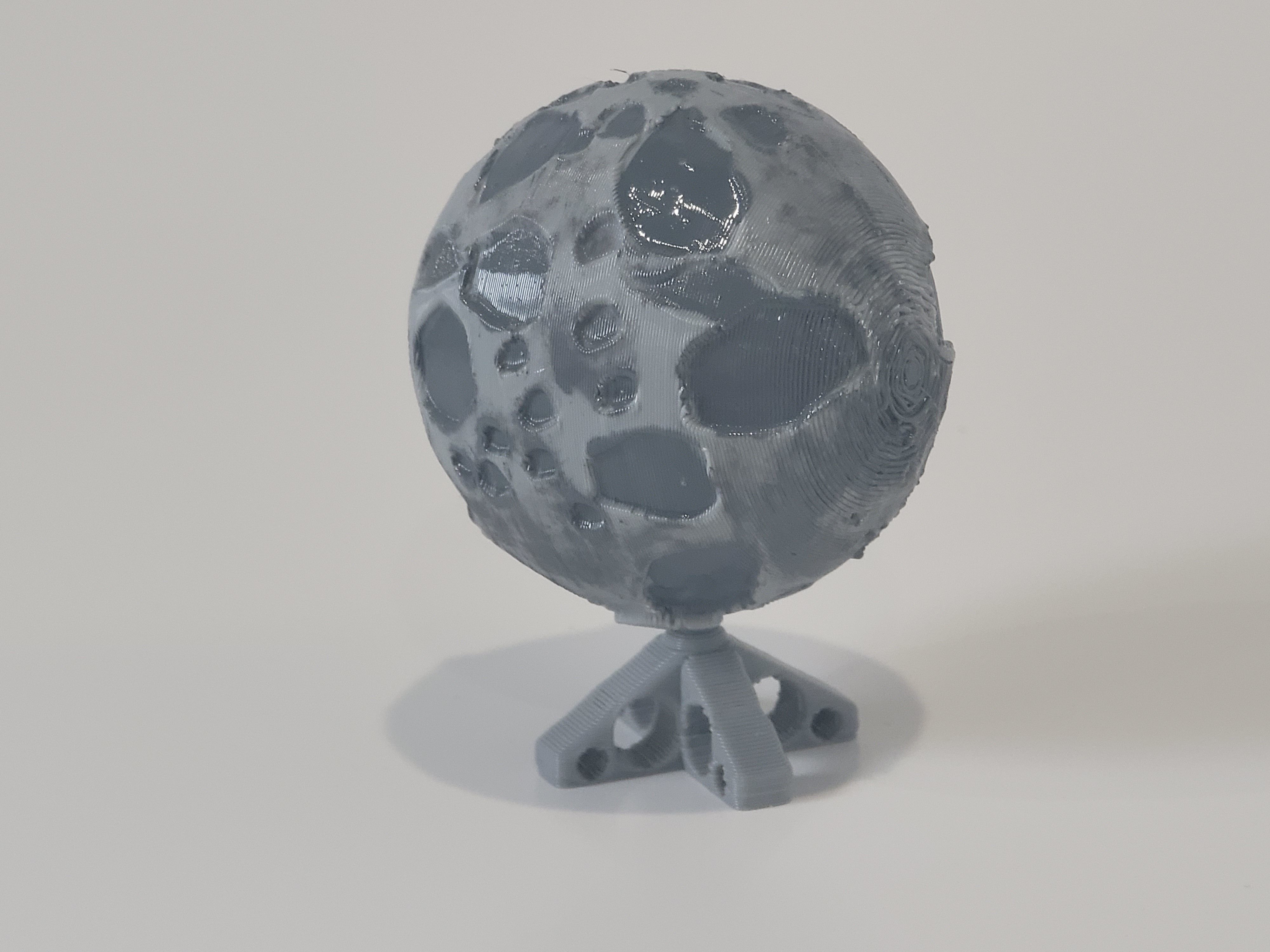 Moon with Stand 3D model 3D printable | CGTrader