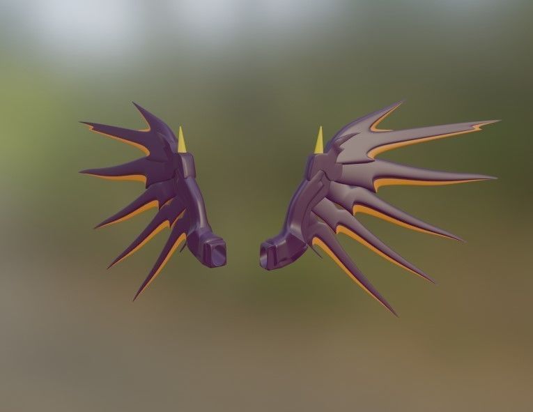 MERCY WITCH WINGS HALLOWEEN SKIN FROM OVERWATCH 3D model 3D printable ...