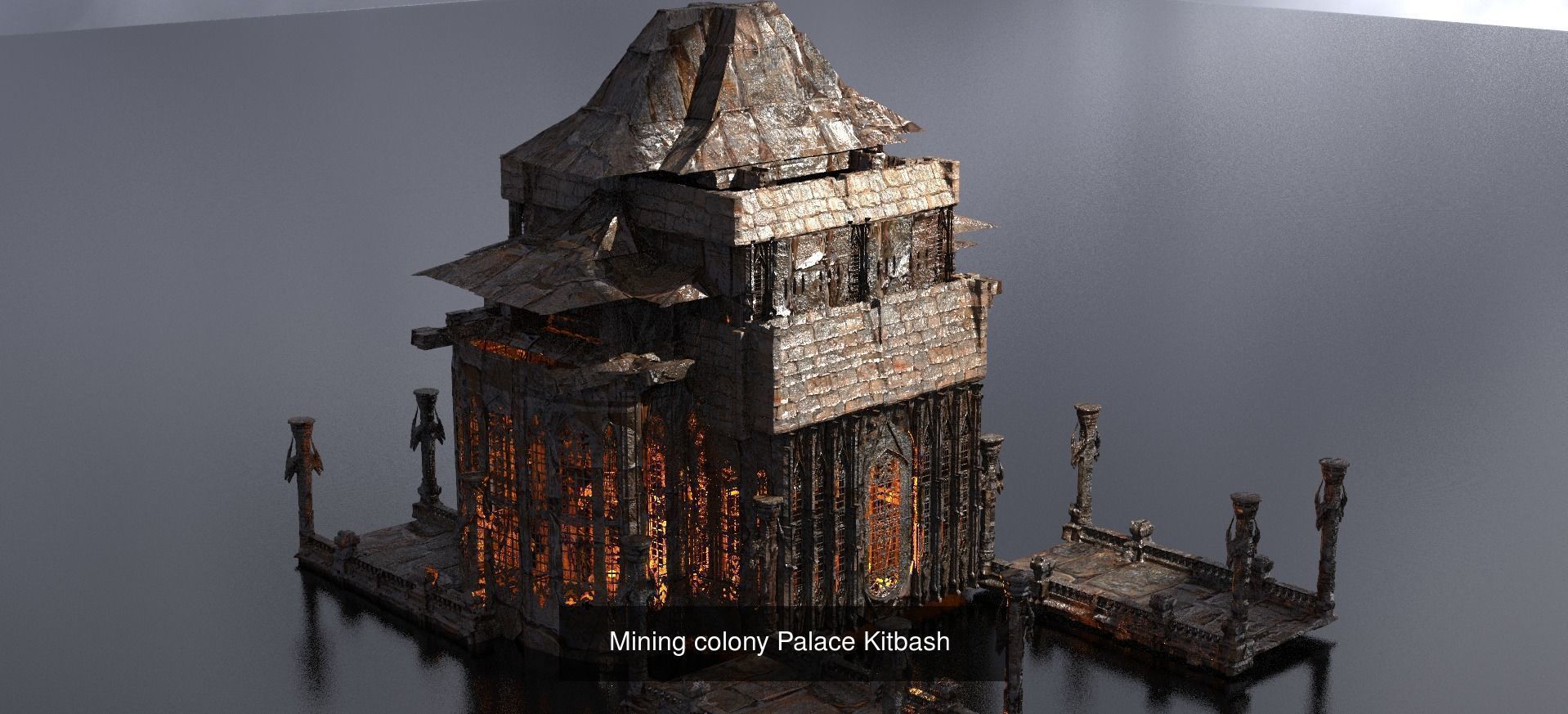 Mining Colony Fantasy Sci-Fi collection 1 | CGTrader