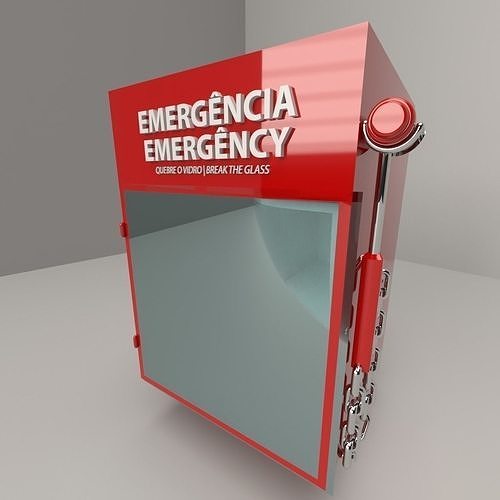Emergency box 3D model | CGTrader