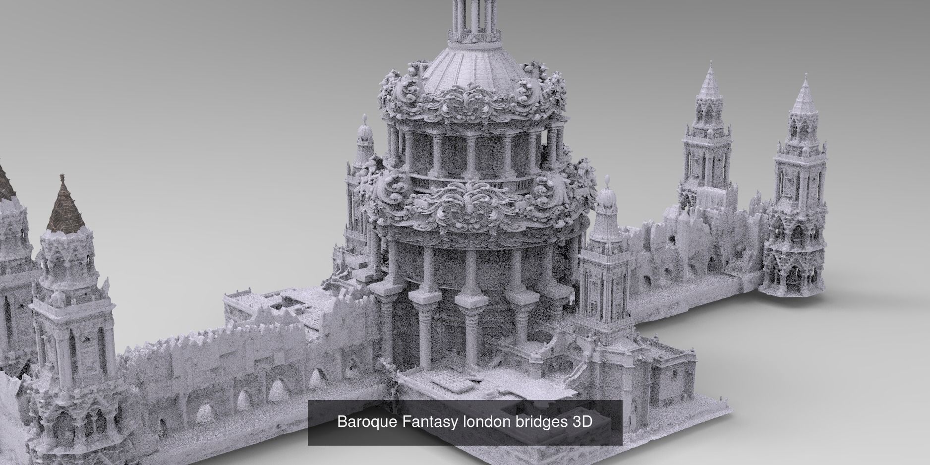 Fantasy English City architecture 1 3D Model Collection | CGTrader