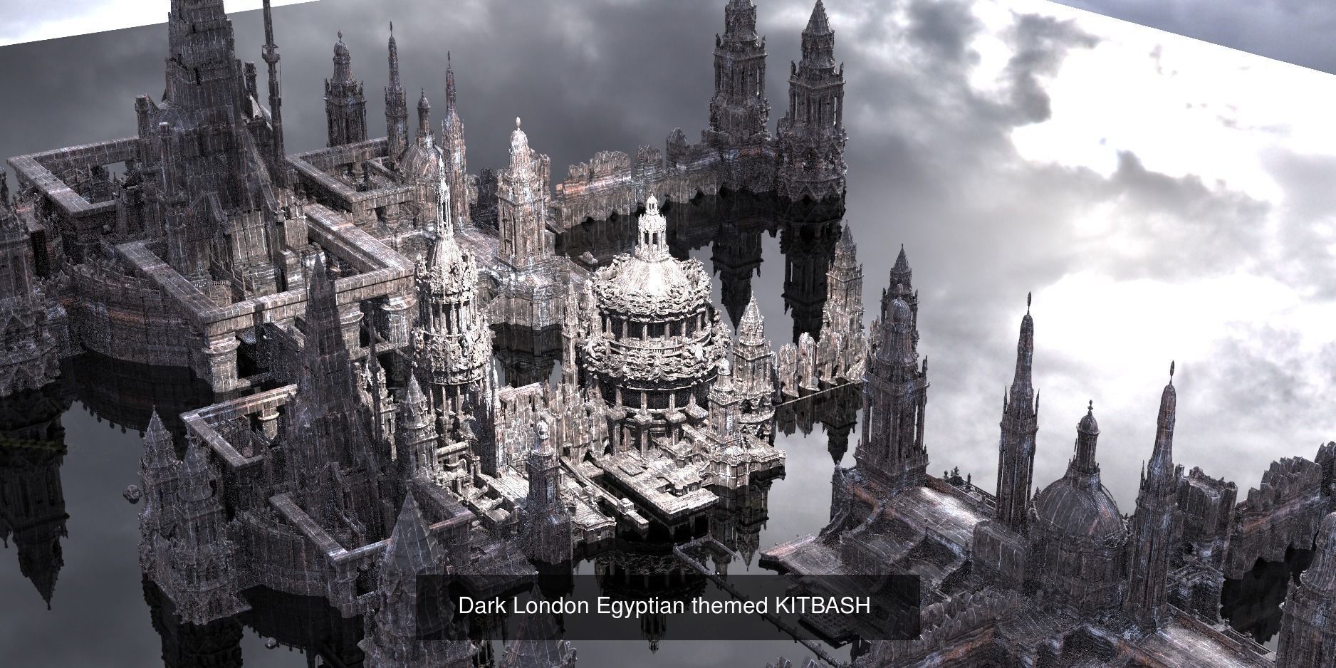 Fantasy English City architecture 1 3D Model Collection | CGTrader