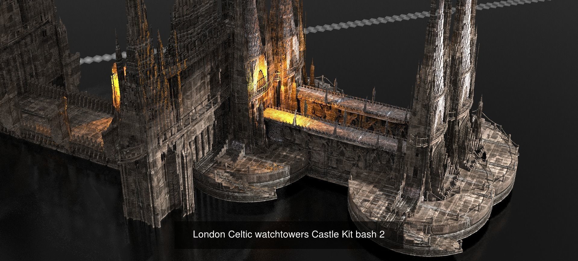 Fantasy English City architecture 1 3D Model Collection | CGTrader