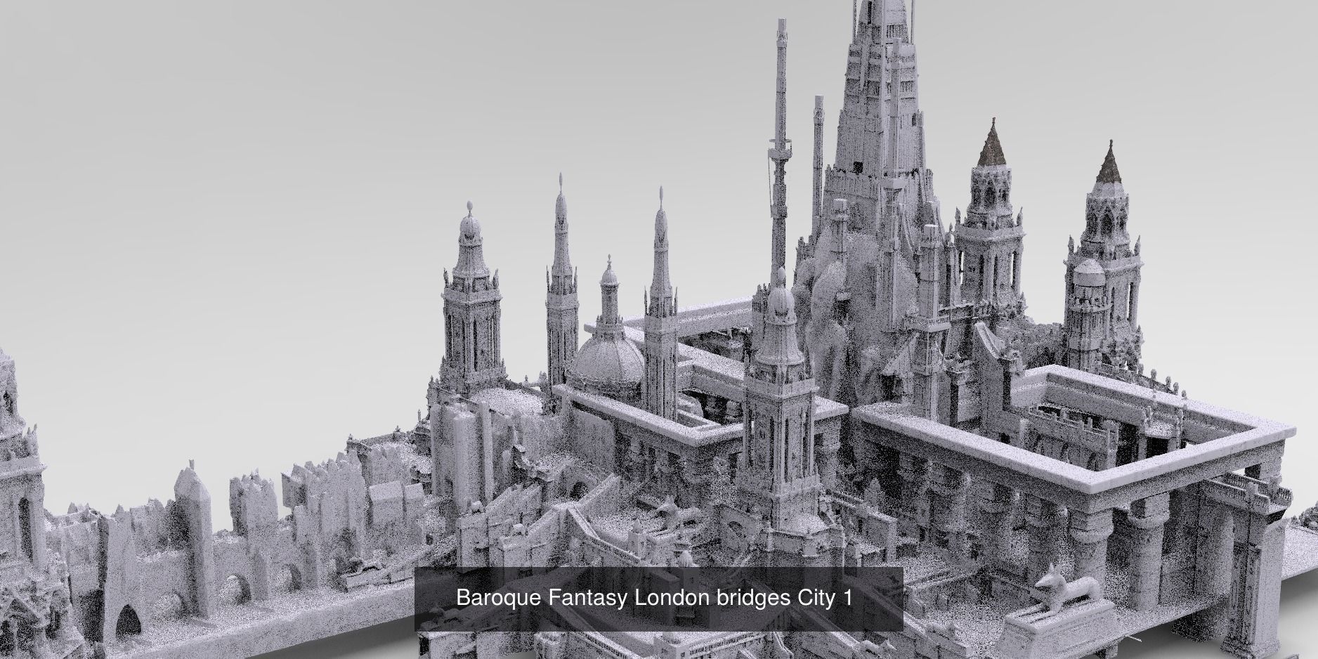 Fantasy English City architecture 1 3D Model Collection | CGTrader