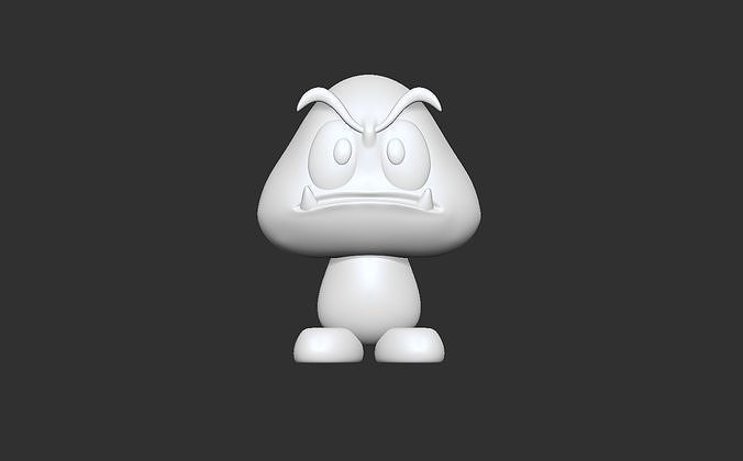goomba mario 3d printable model 3D model 3D printable | CGTrader