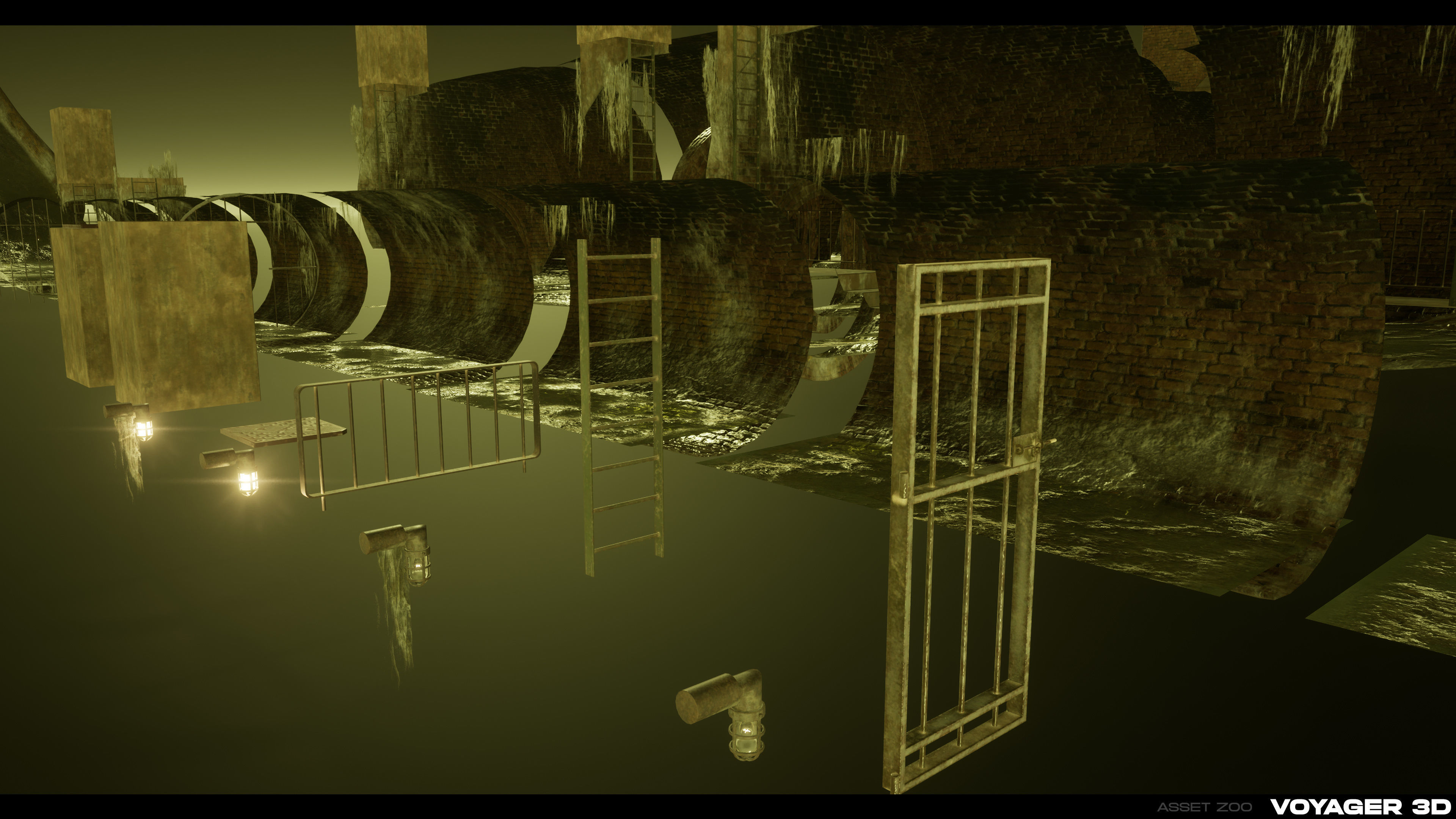 3D model London Sewer Modular Pack VR / AR / low-poly | CGTrader