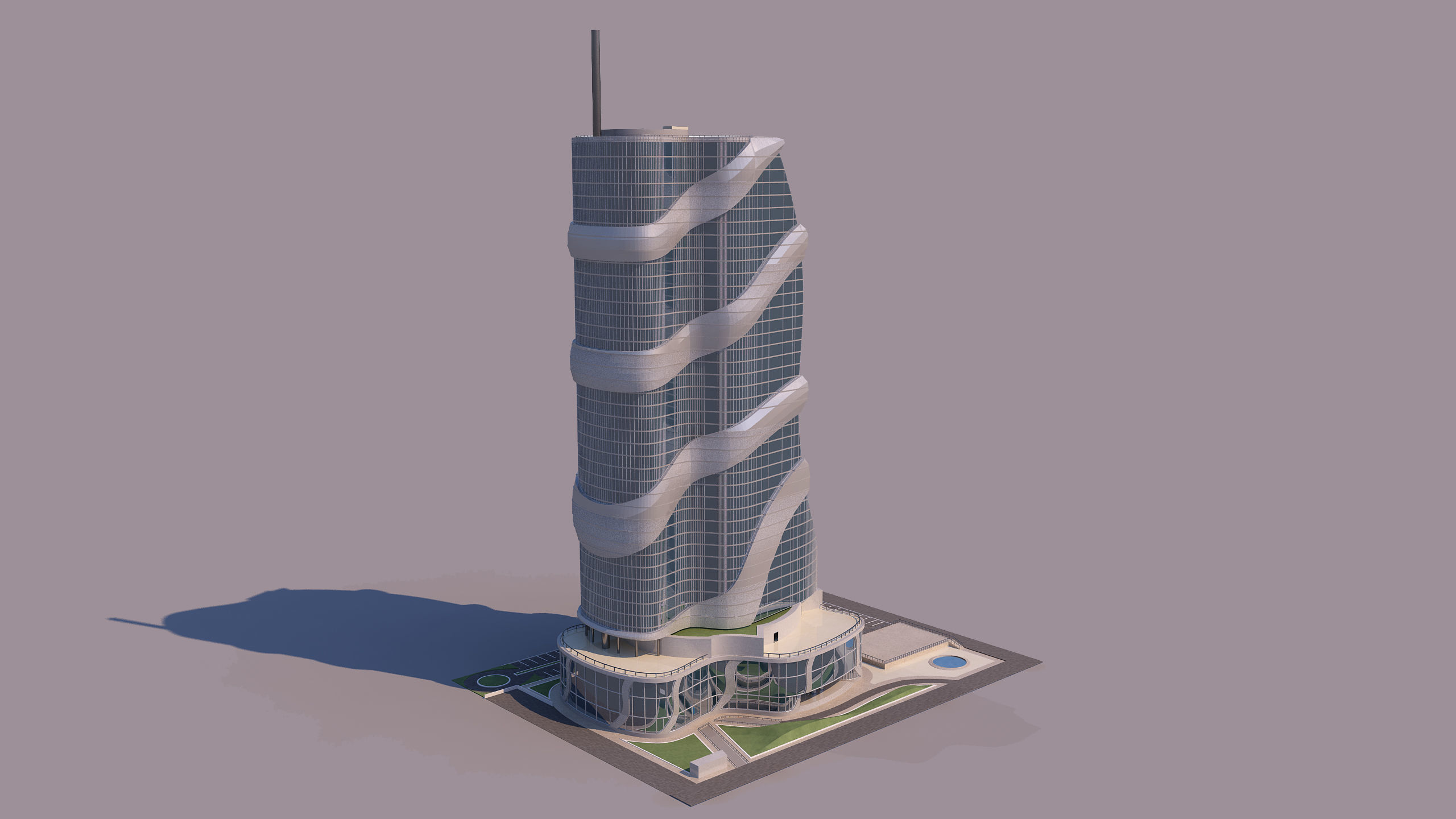 0181 - Skyscraper Architecture 3D Project - 2D Drawings 3D model | CGTrader