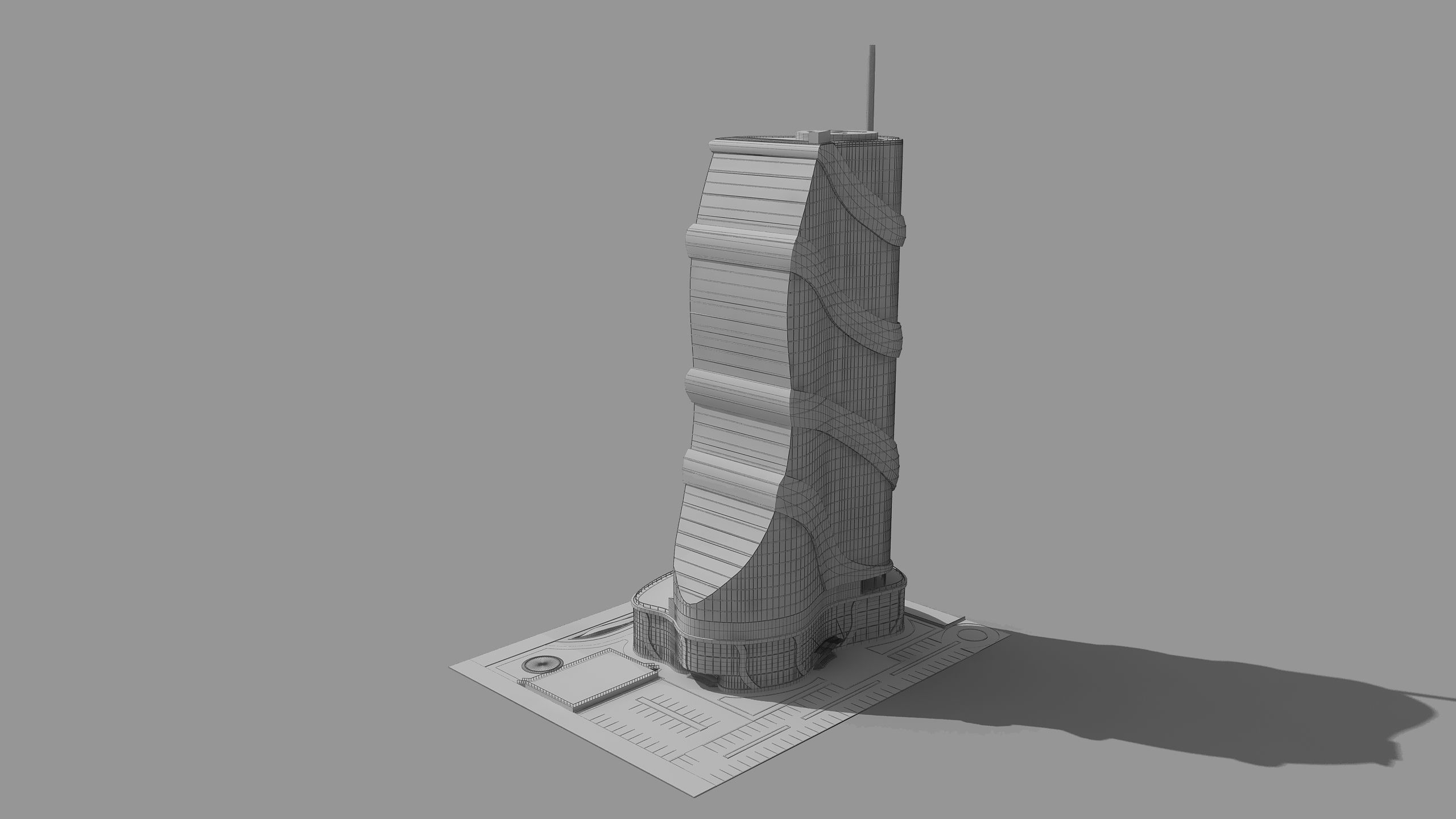 0181 - Skyscraper Architecture 3D Project - 2D Drawings 3D model | CGTrader