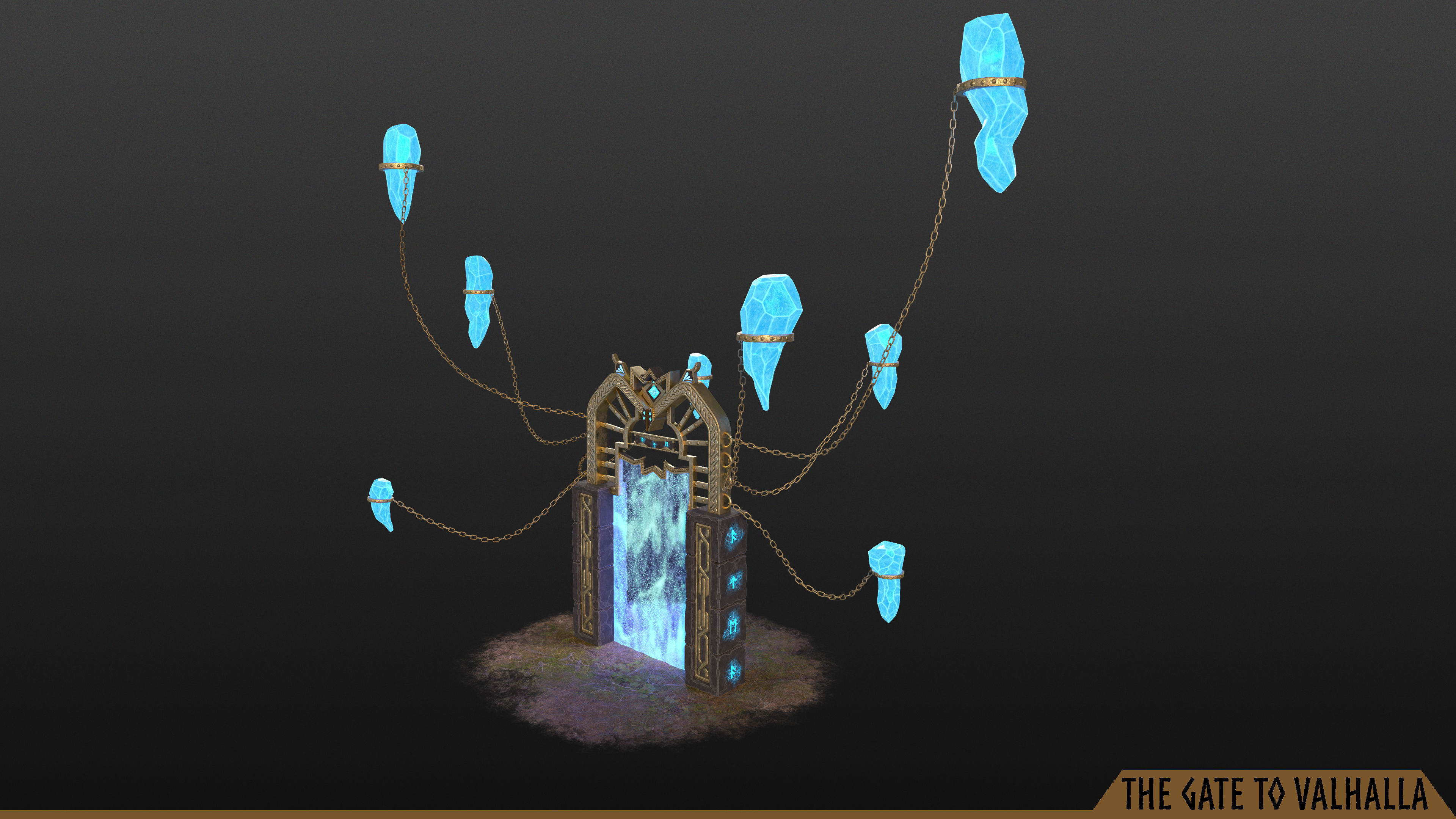 3D model Gate to Valhalla VR / AR / low-poly | CGTrader