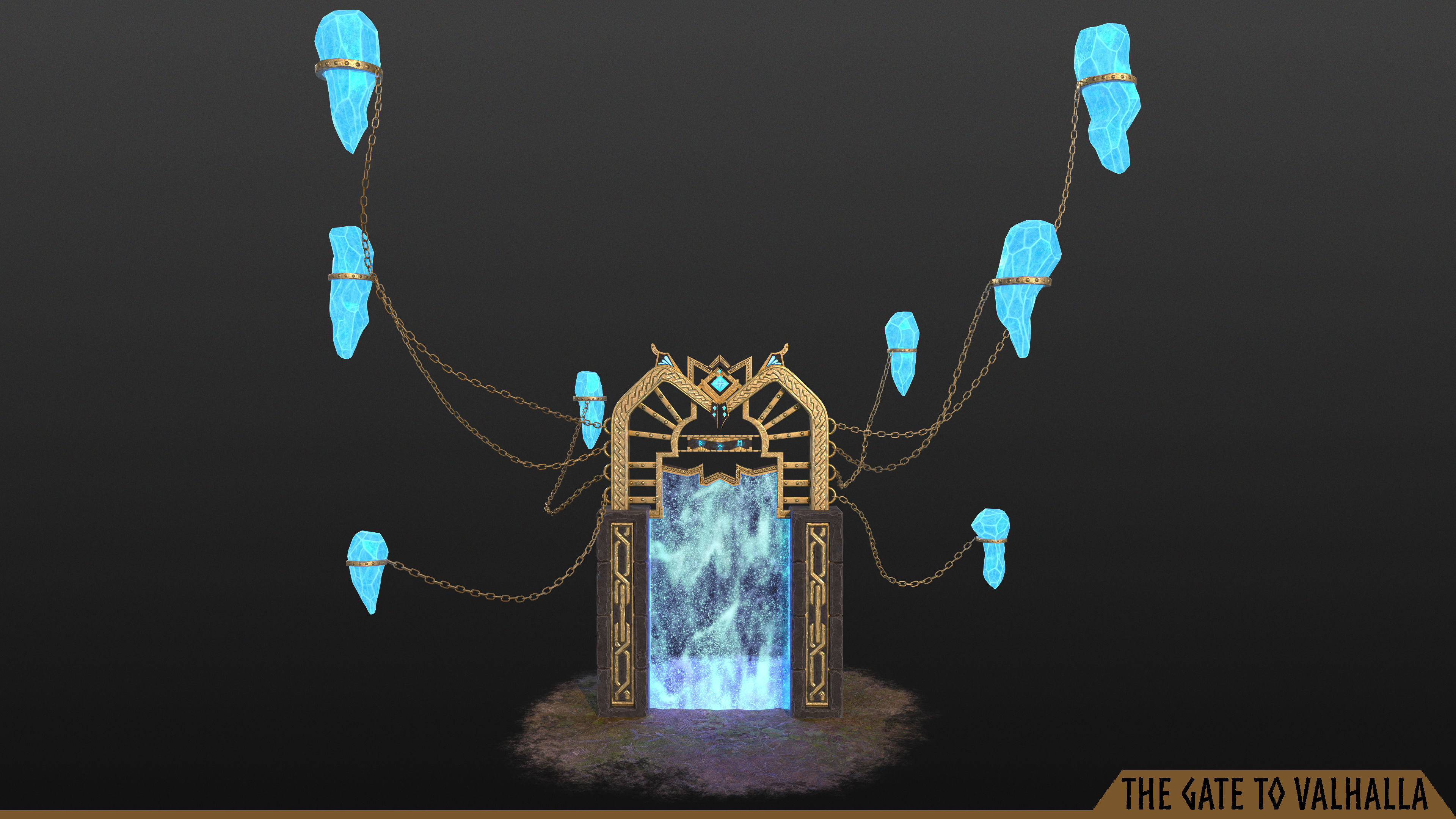 3D model Gate to Valhalla VR / AR / low-poly | CGTrader