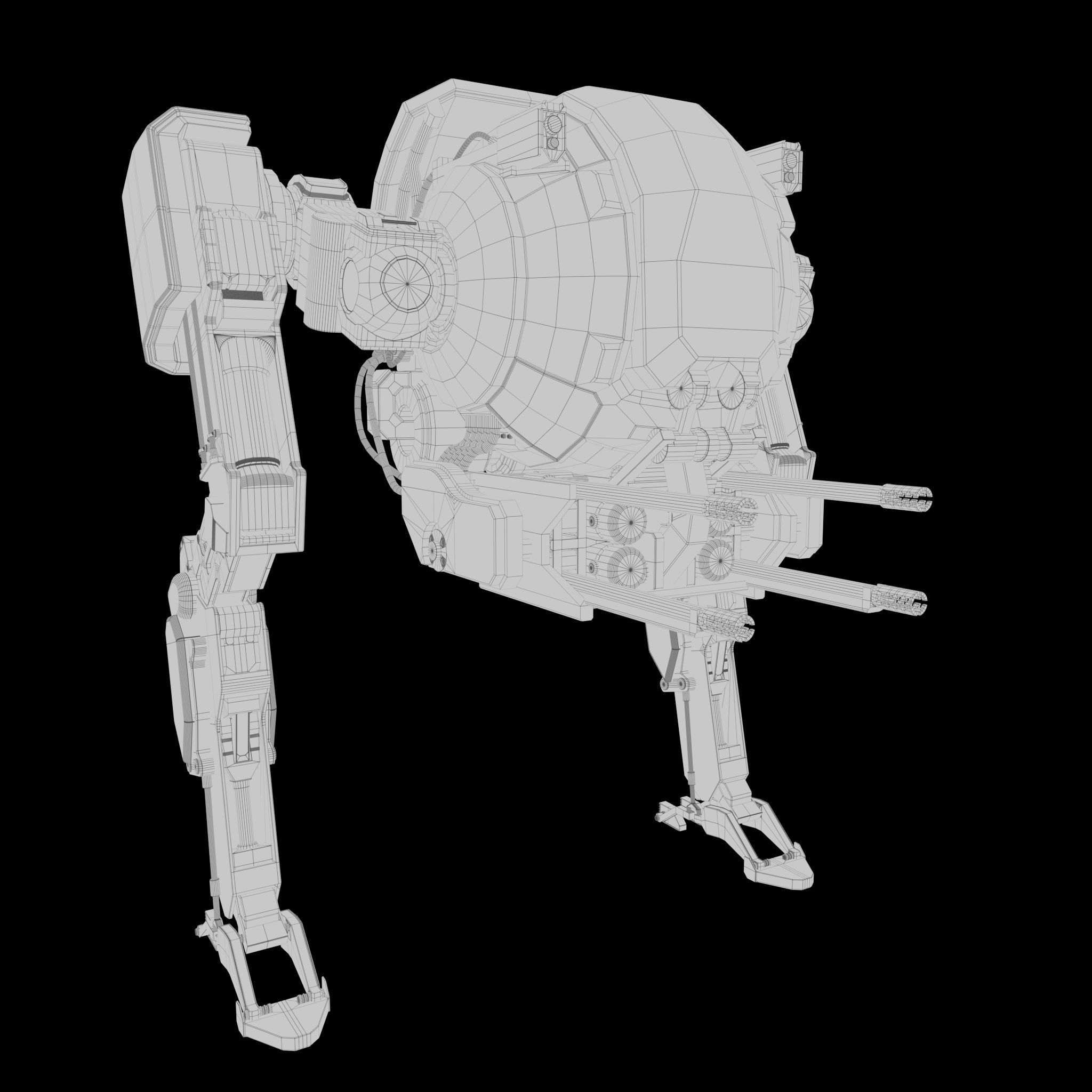 Cyberpunk Mech Suit 3D model | CGTrader