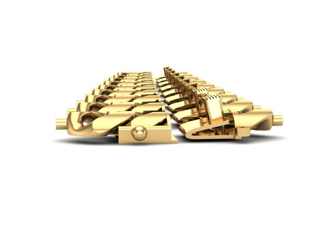 Cuban Chain lock JUST STL 3D model | CGTrader