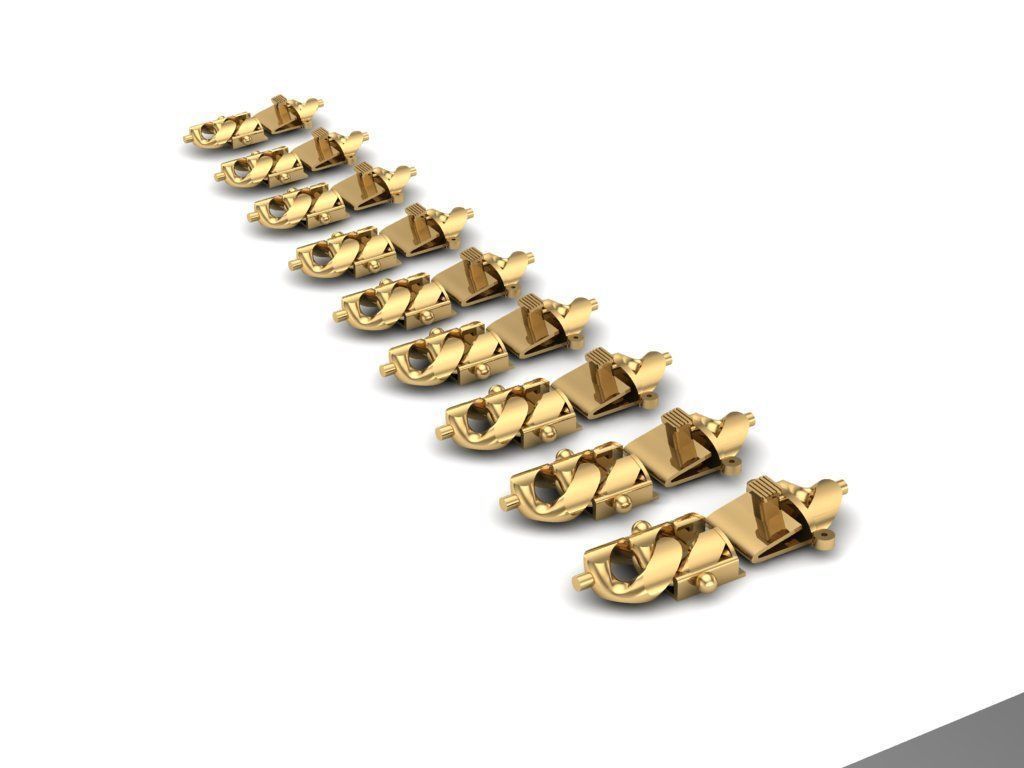 Cuban Chain lock JUST STL 3D model | CGTrader