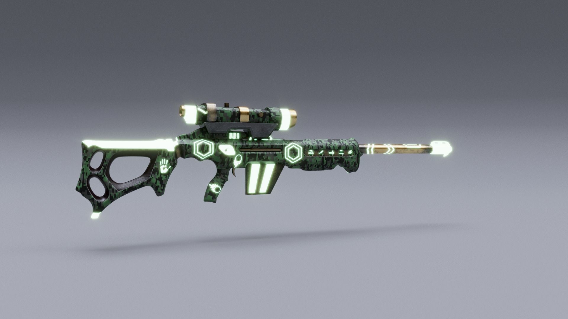 3D model WEAPON SLR MILITARYSTYLE VR / AR / low-poly | CGTrader