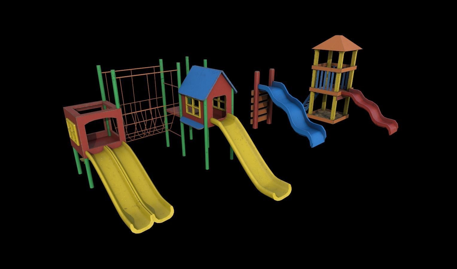 3D model Playground Props Pack VR / AR / low-poly | CGTrader