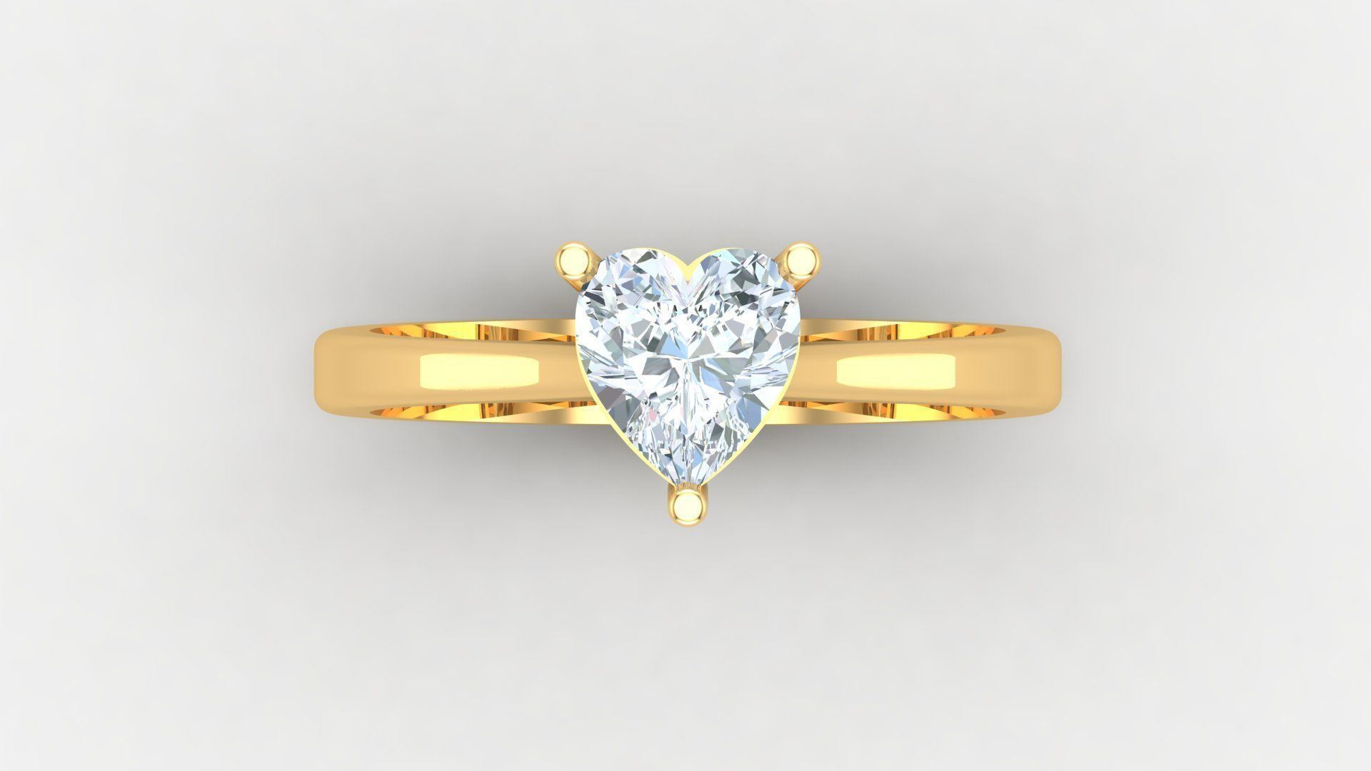 Solitaire Women Ring Version 2 SLT 68 3D model 3D printable | CGTrader