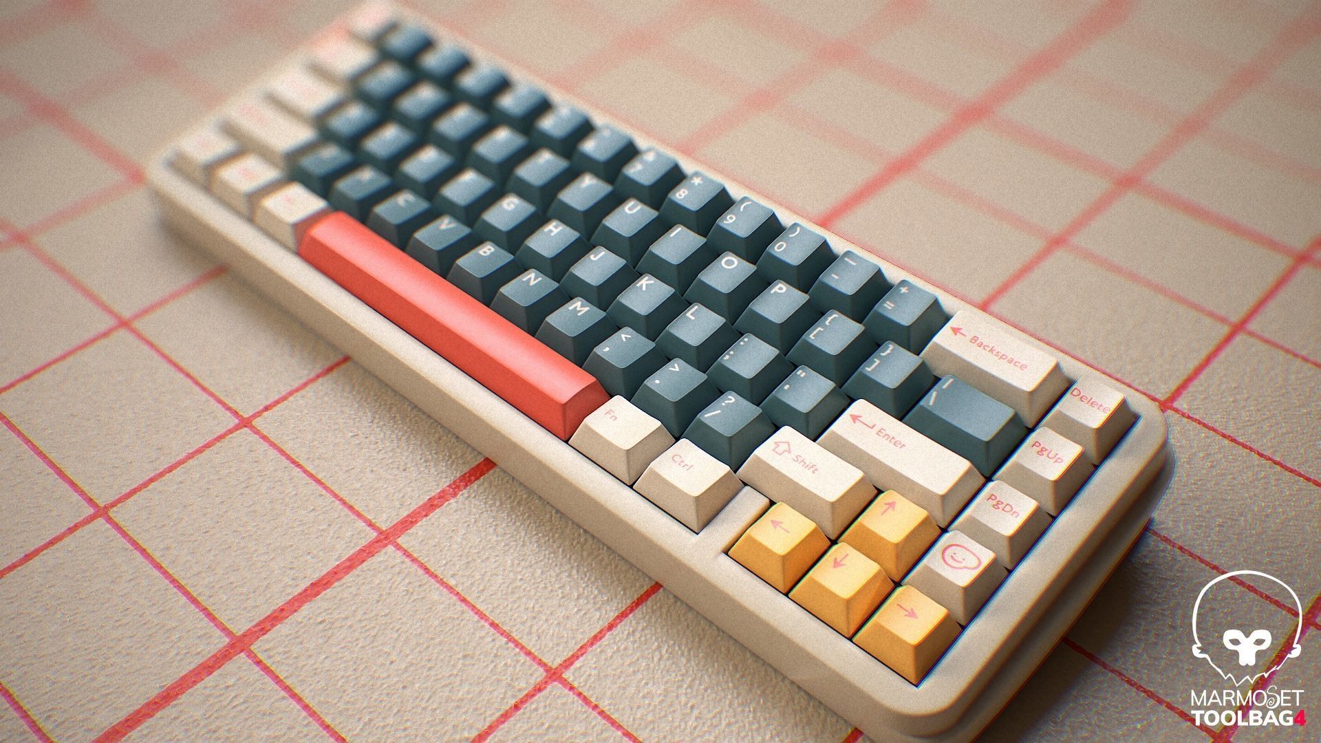3D model Mechanical Keyboard Custom VR / AR / low-poly | CGTrader