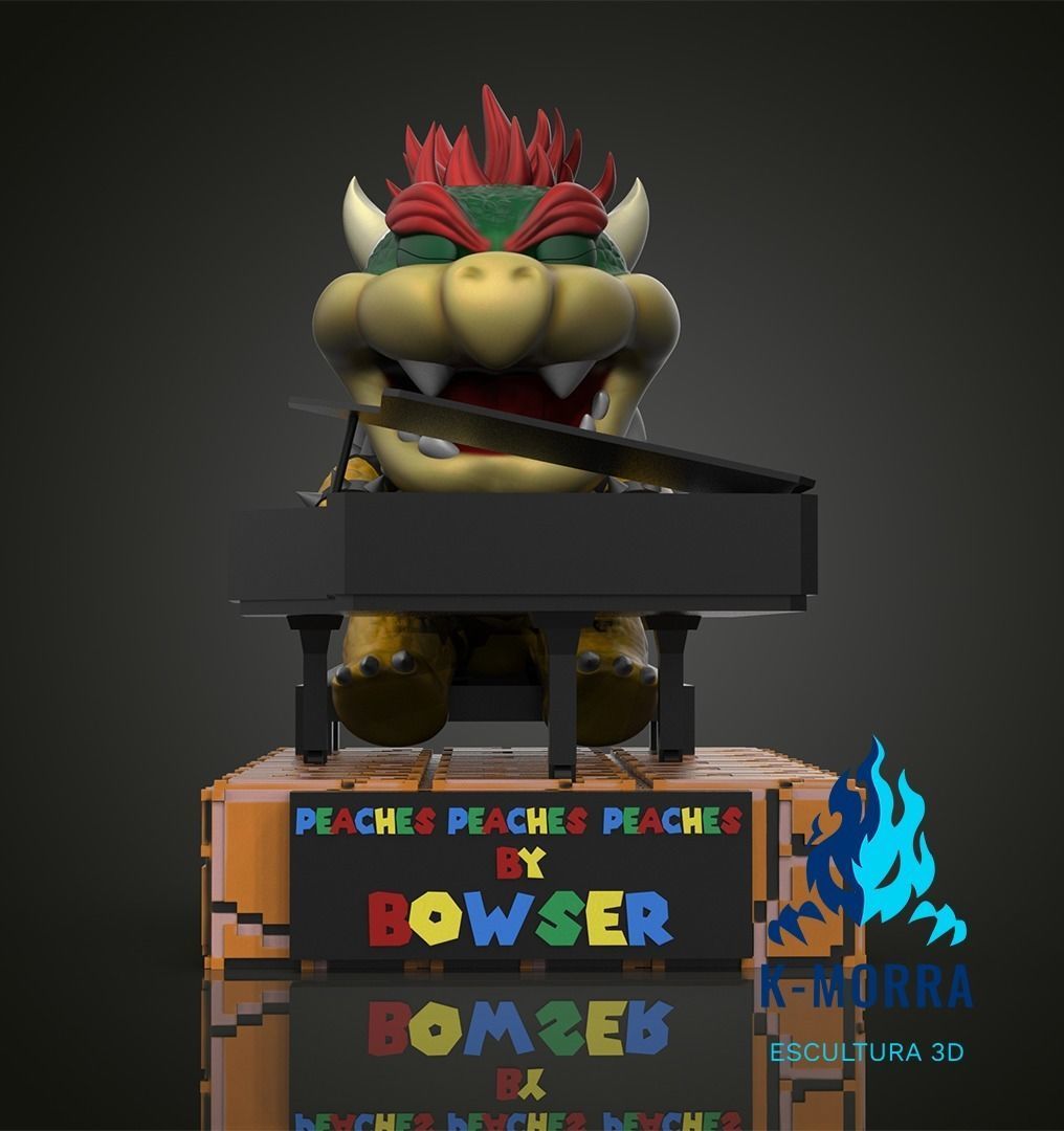 Bowser Funko Peach 3D model 3D printable | CGTrader