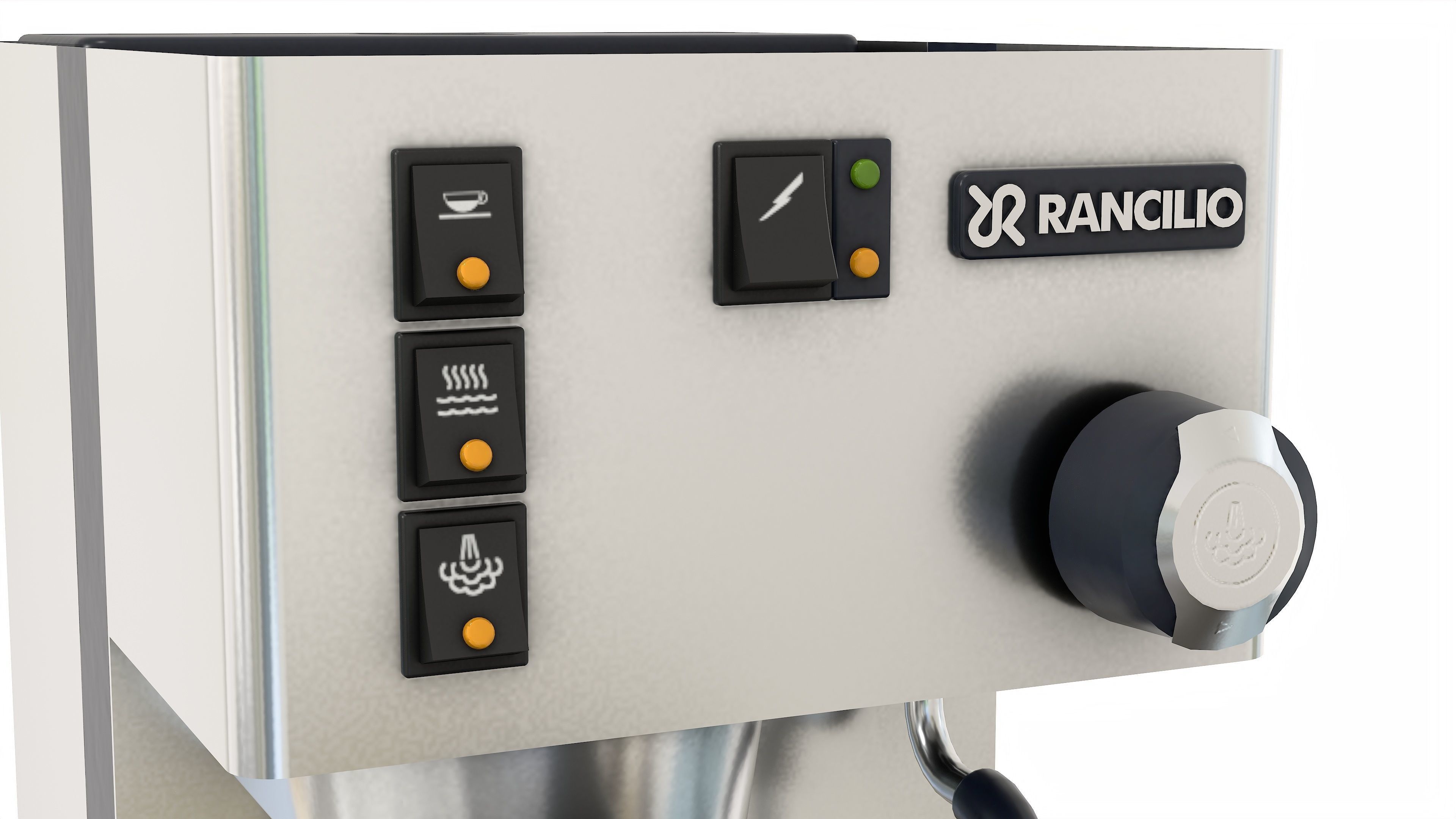 3D model Rancilio Silvia Home Espresso Machine VR / AR / low-poly ...