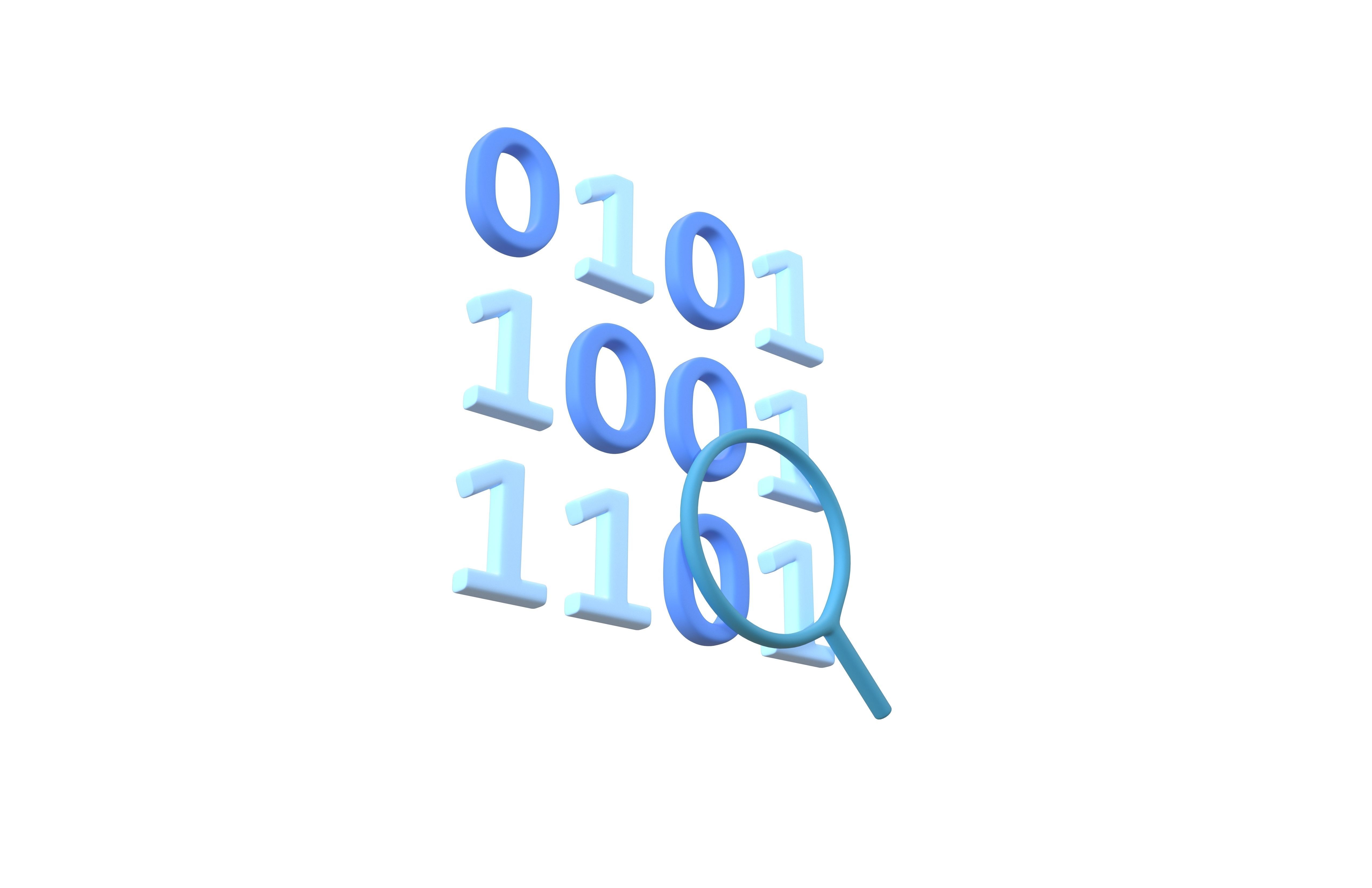 3D model Data Search Icon v1 001 VR / AR / low-poly | CGTrader