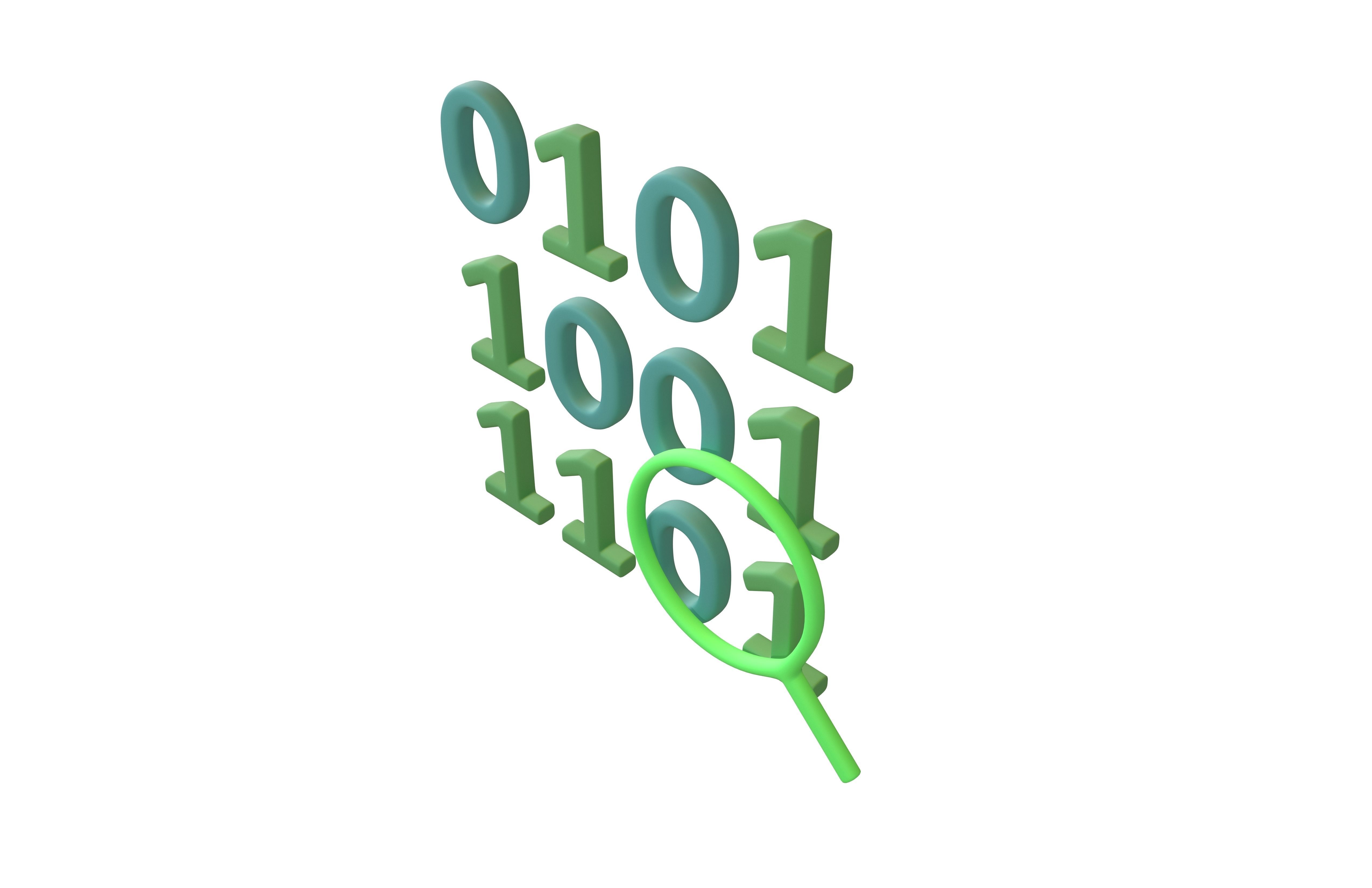 3D model Data Search Icon v1 002 VR / AR / low-poly | CGTrader