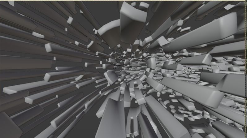3D model SciFi Tunnel Time Warp Portal or tunnel animation VR / AR ...